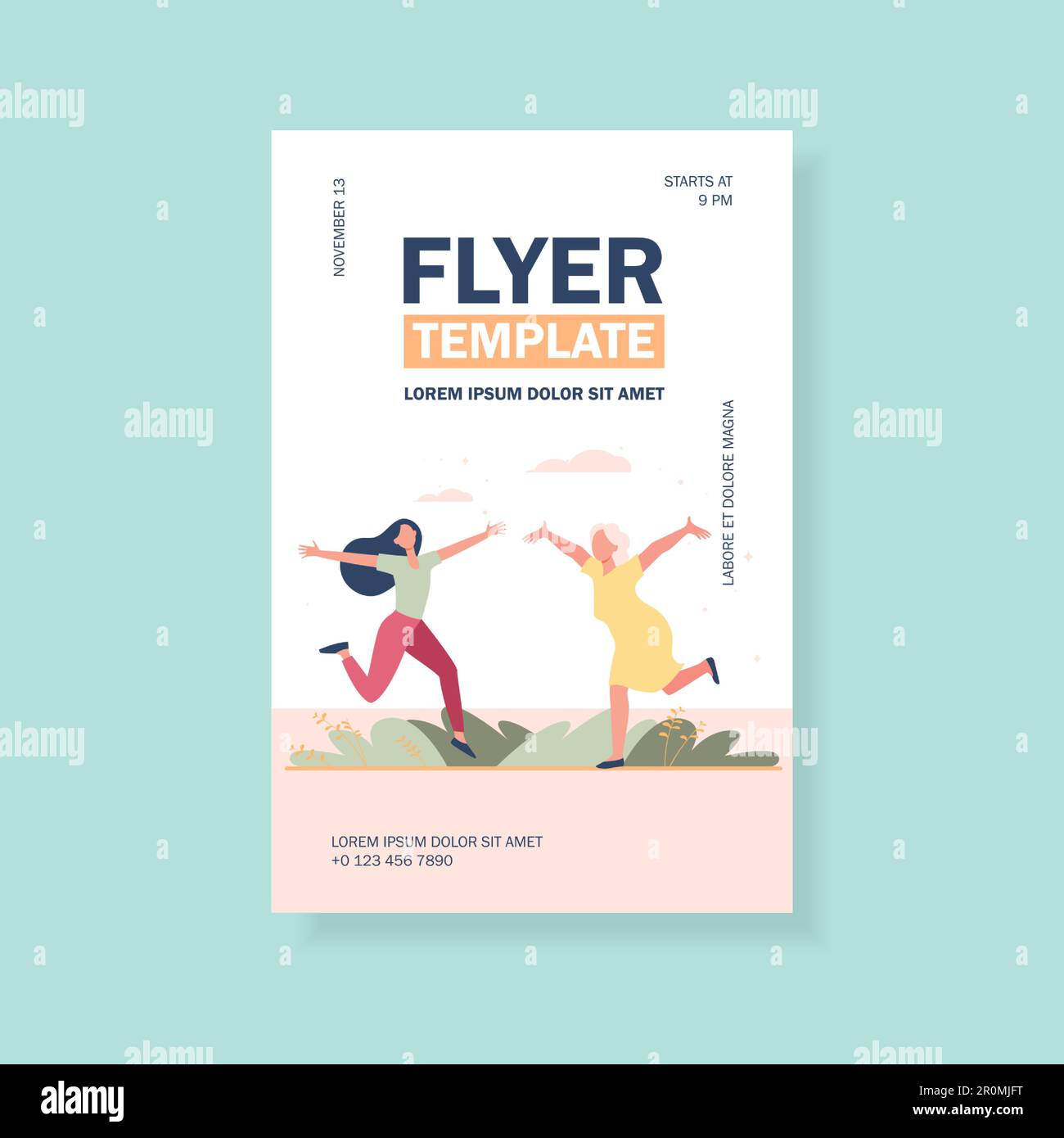 Young mom daughter on Stock Vector Images - Alamy