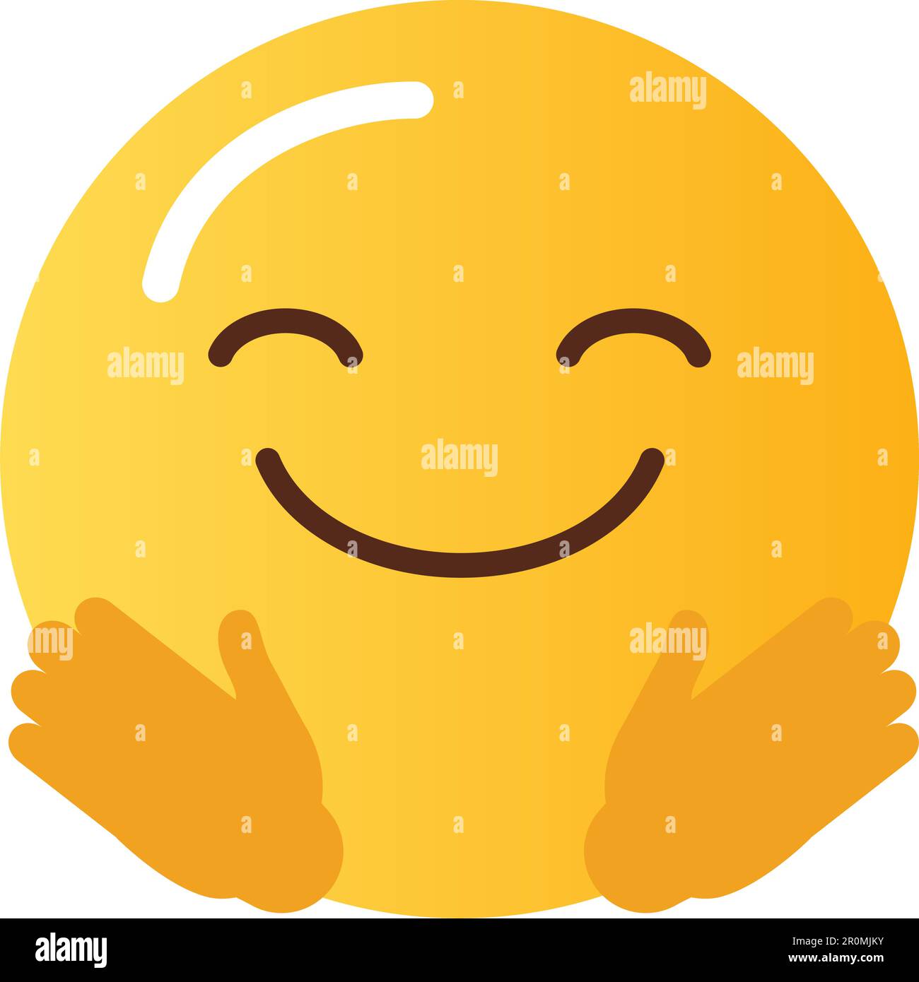 Hugging emoji Stock Vector Images - Alamy