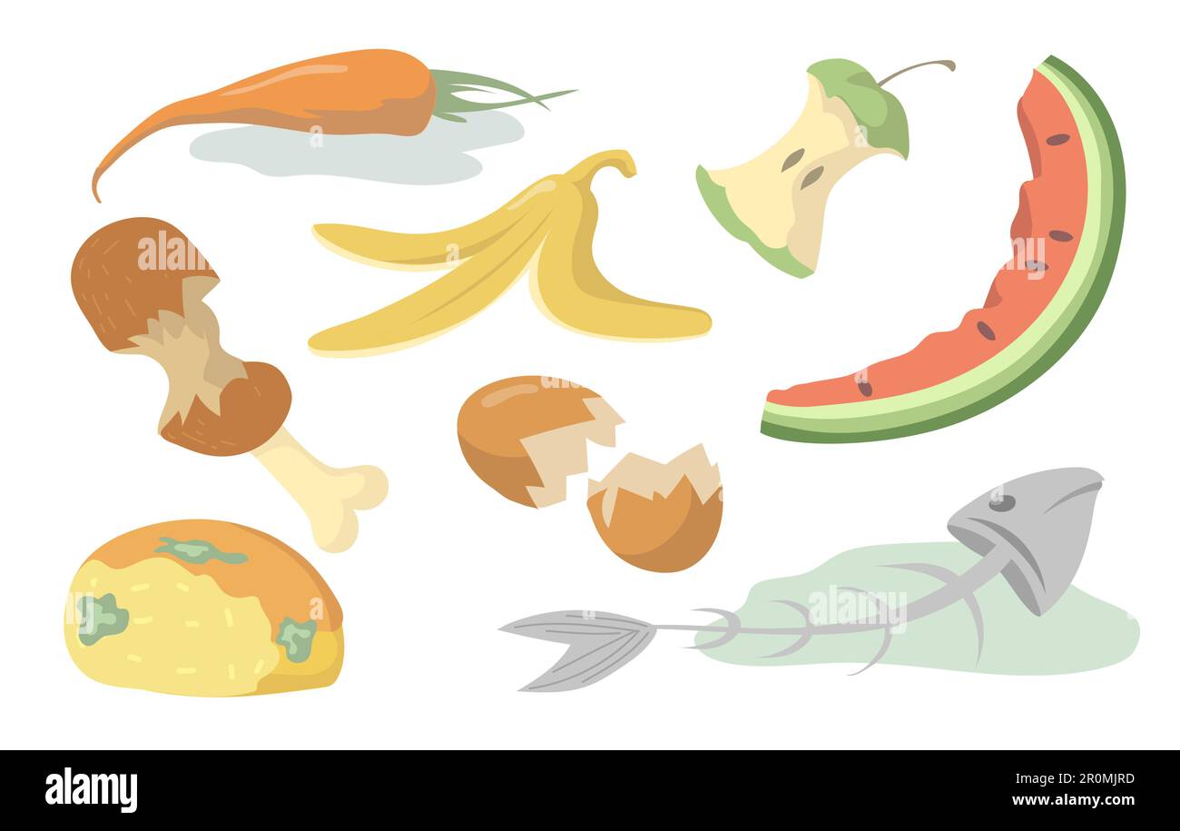Food trash set Stock Vector Image & Art - Alamy