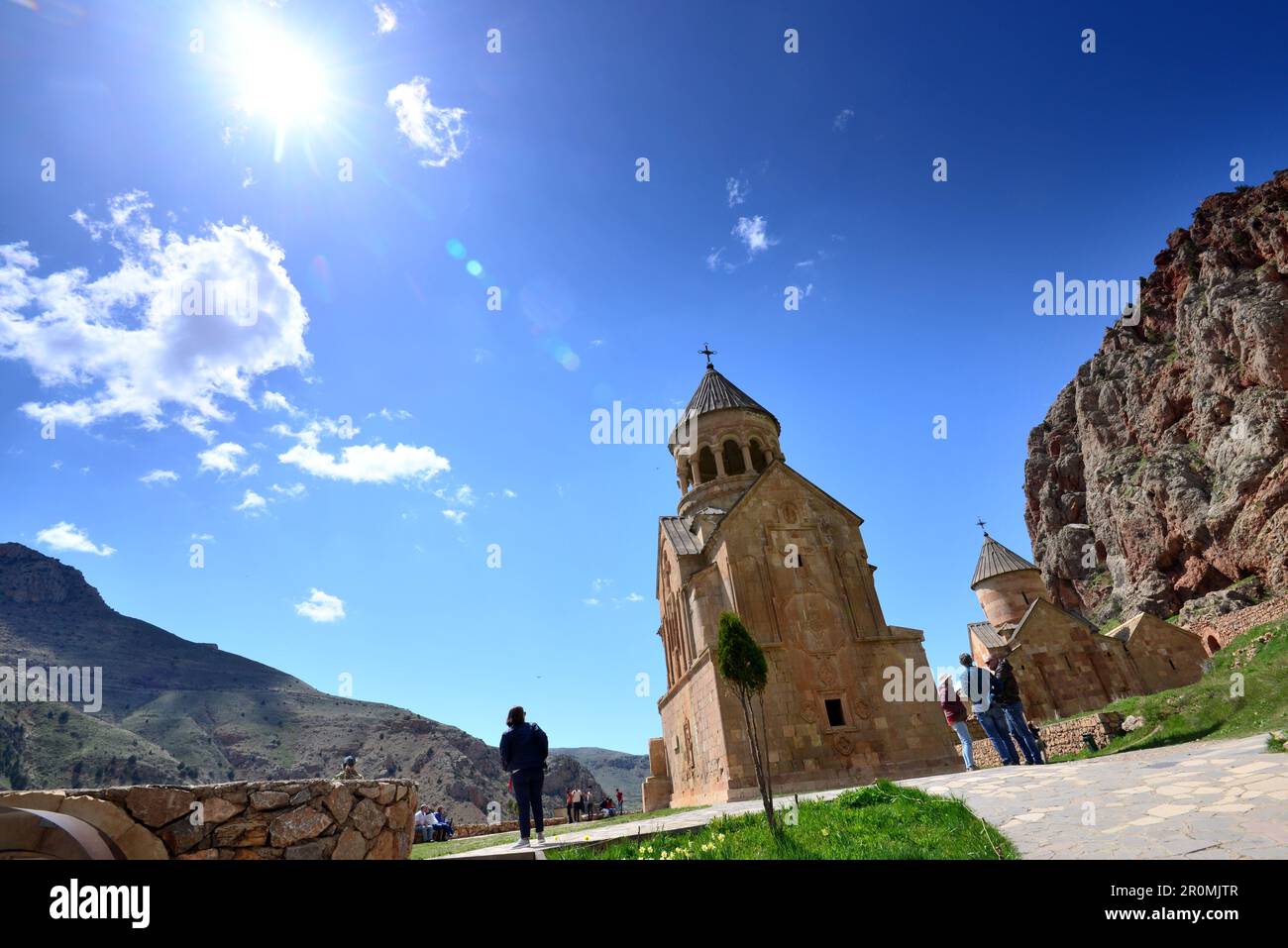 Noravank early Christian monastery in archaic landscape, Armenia, Asia ...