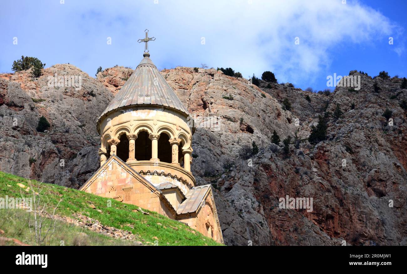 Noravank early Christian monastery in archaic landscape, Armenia, Asia ...
