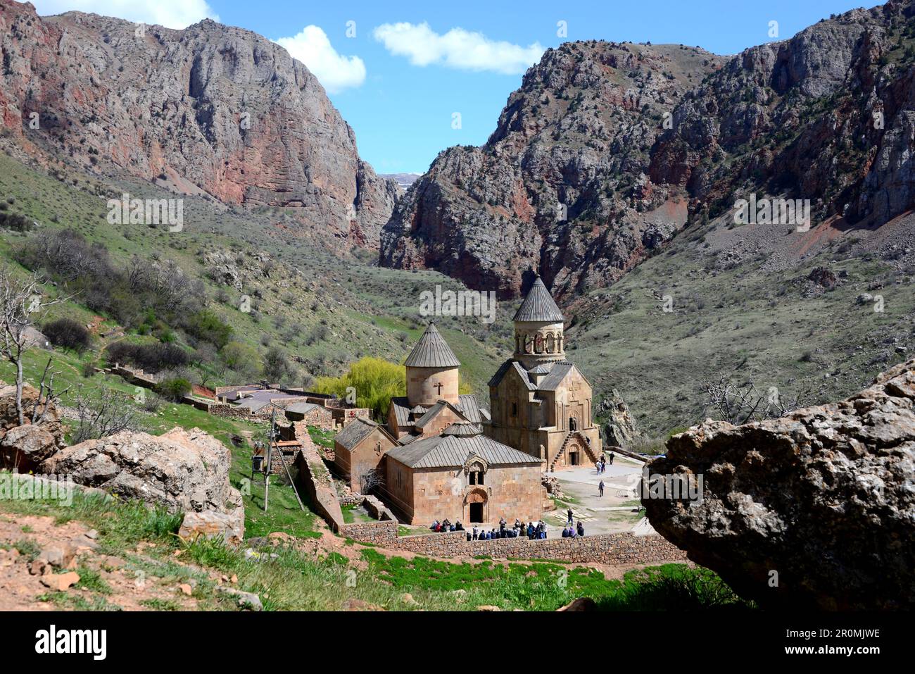 Noravank early Christian monastery in archaic landscape, Armenia, Asia ...