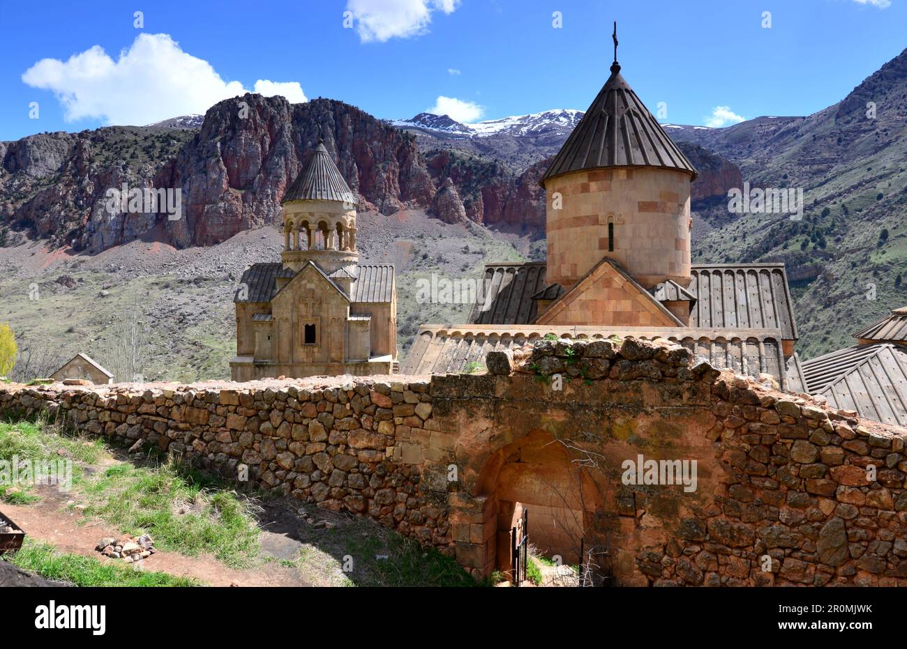 Noravank early Christian monastery in archaic landscape, Armenia, Asia ...