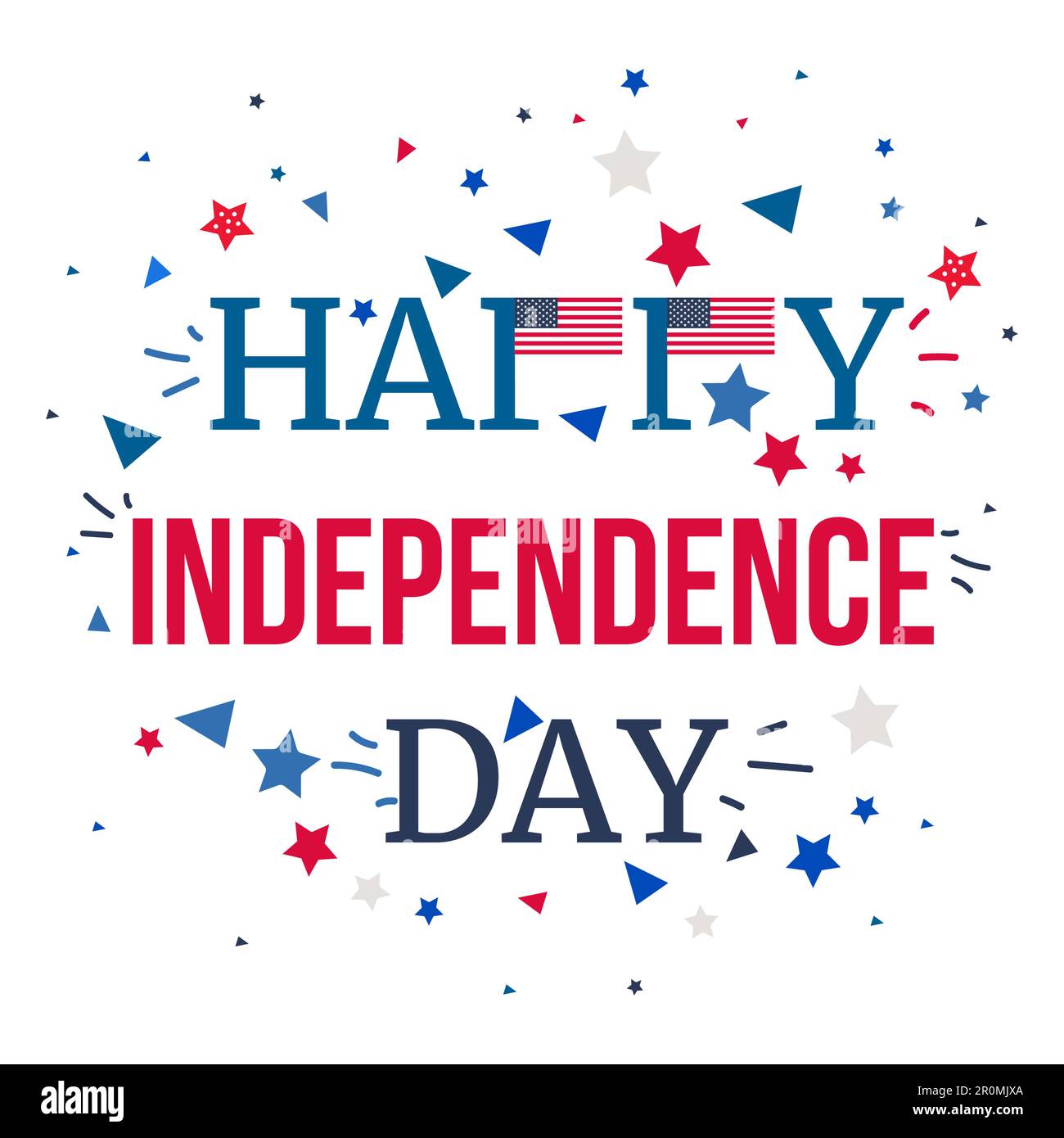 4th July USA Independence Day Celebration Banner. National American ...
