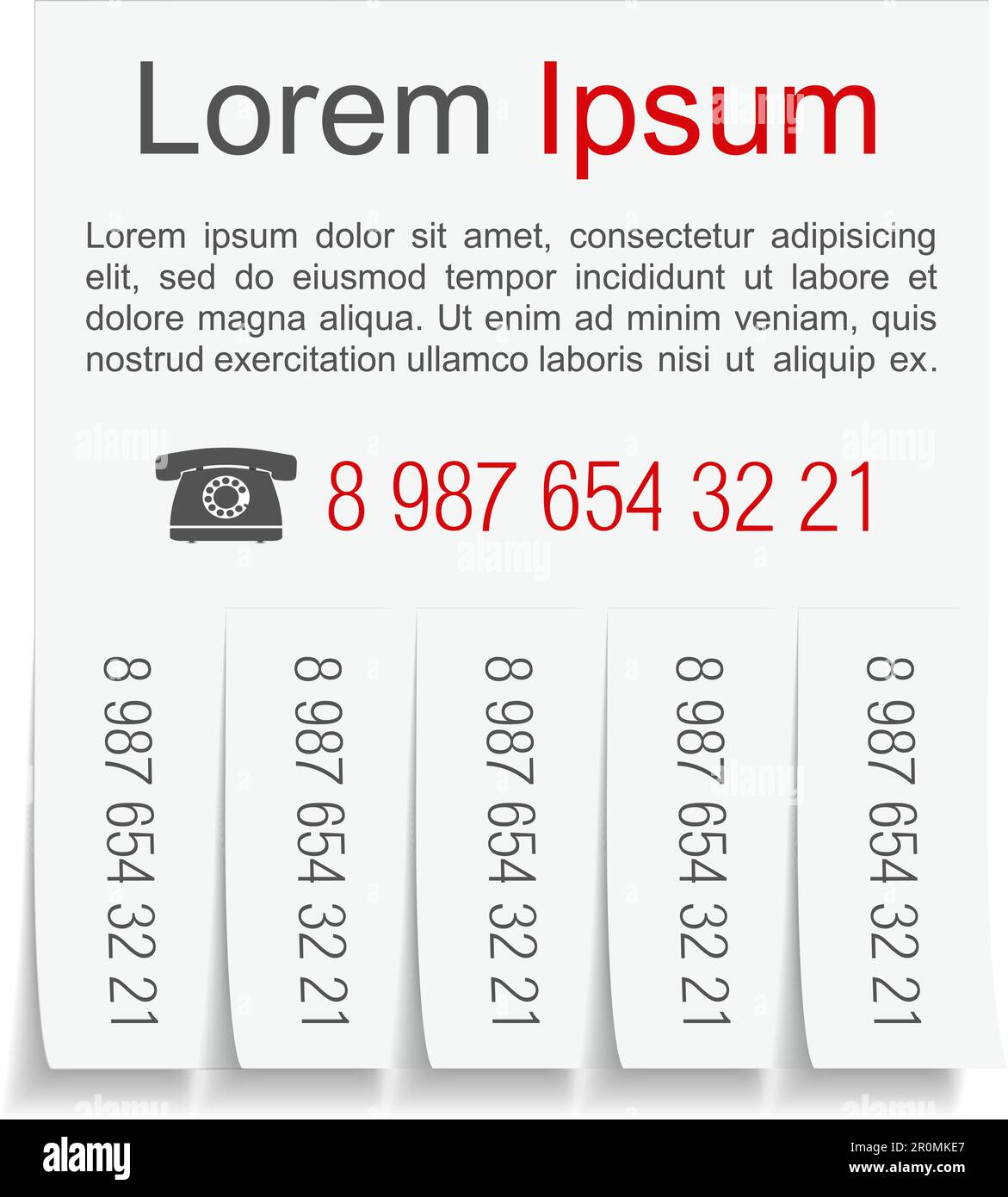 Advertisement template on white background, vector eps10 illustration ...