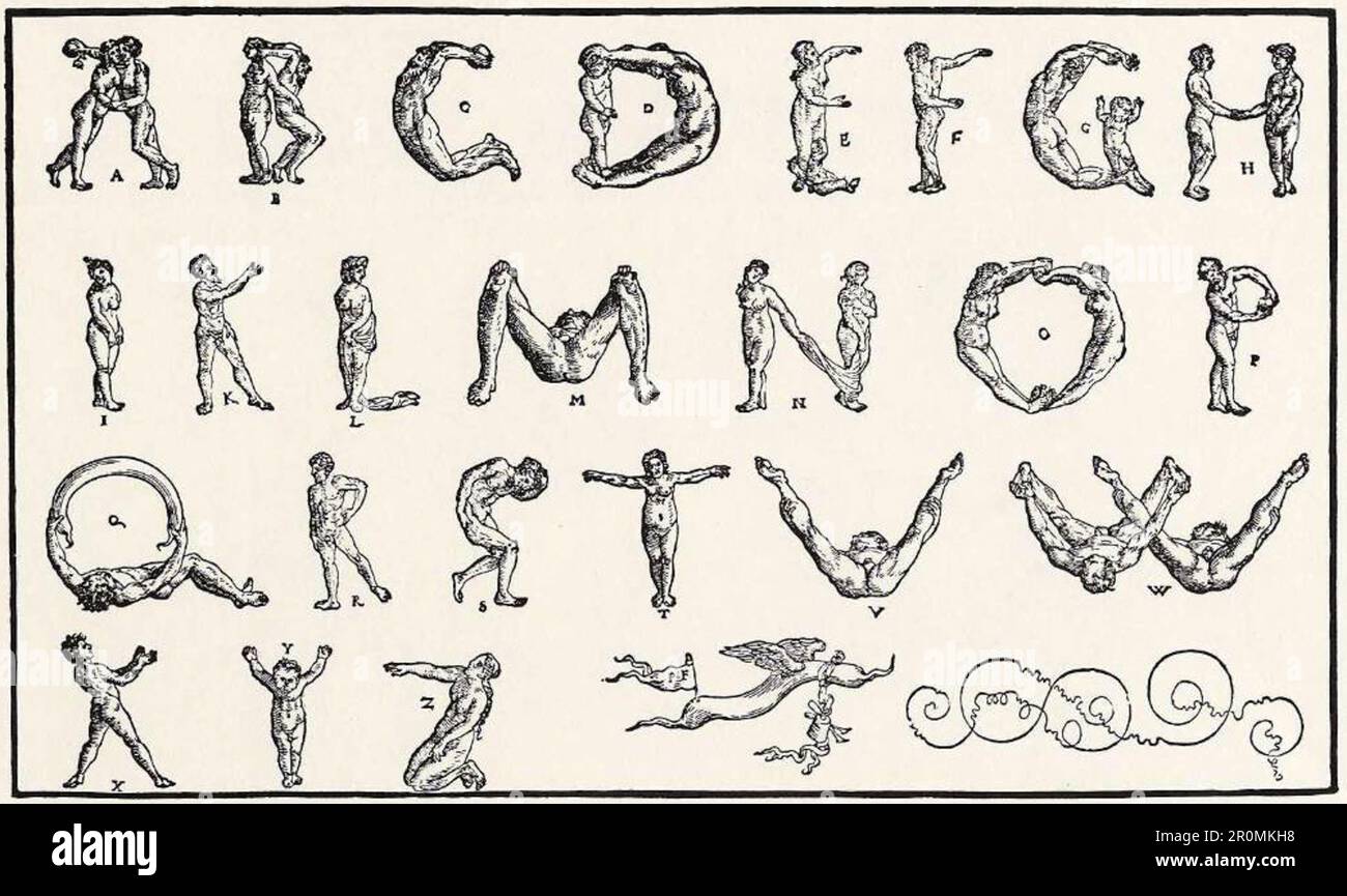 The Human Alphabet Stock Photo - Alamy