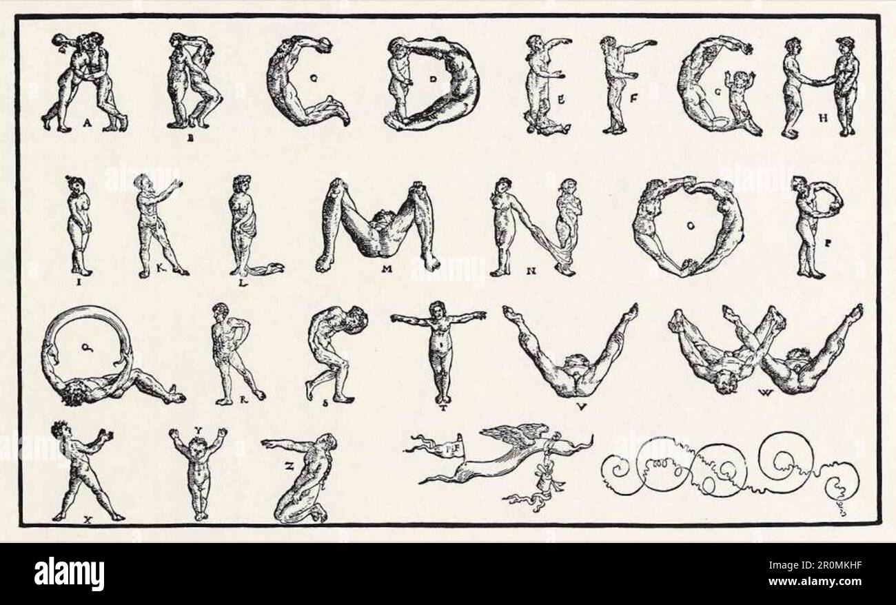 The Human Alphabet Stock Photo - Alamy