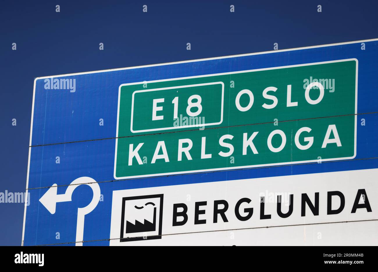 Oslo road signs hi-res stock photography and images - Alamy