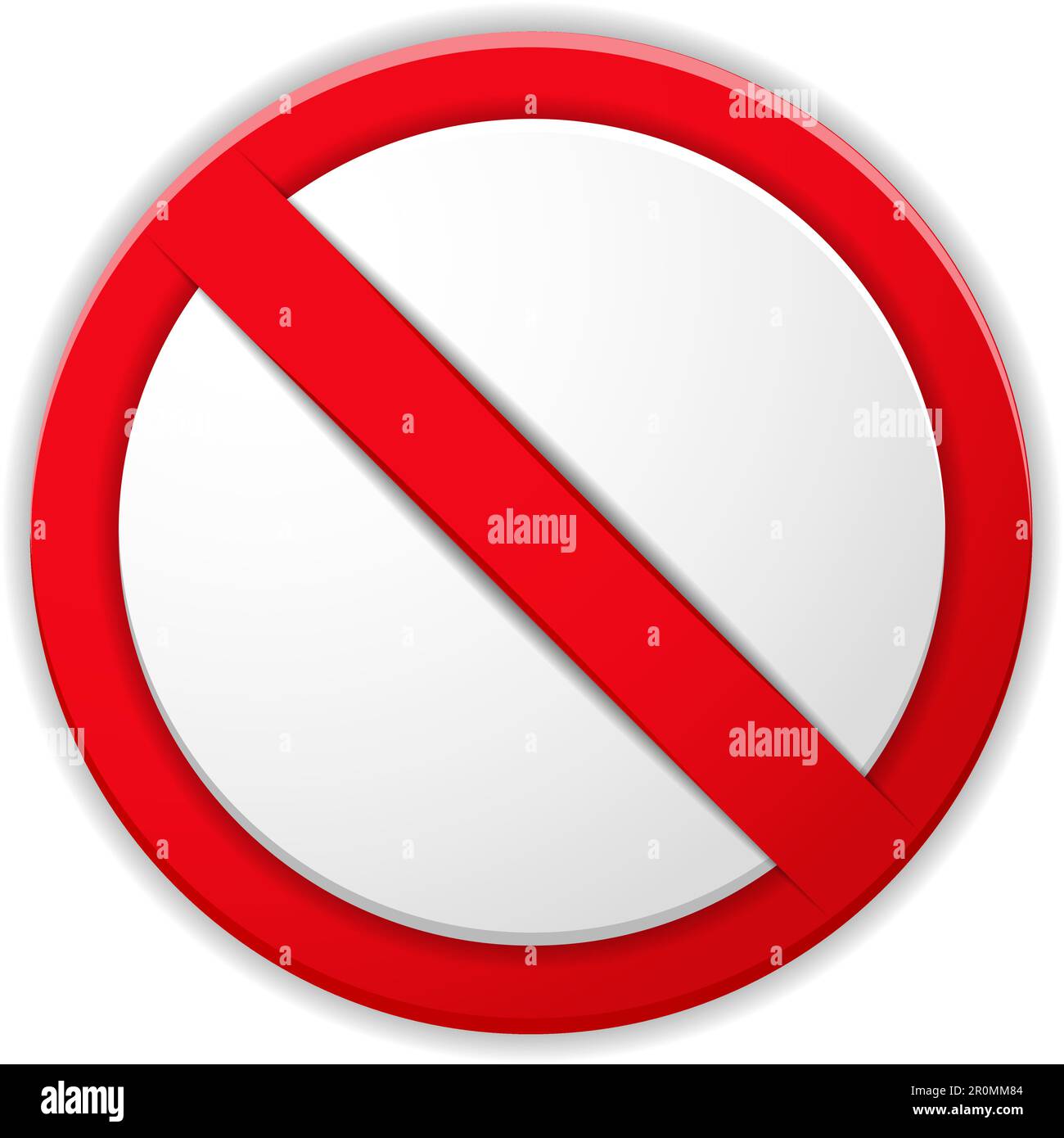 Blank prohibited sign with shadow, vector eps10 illustration Stock ...