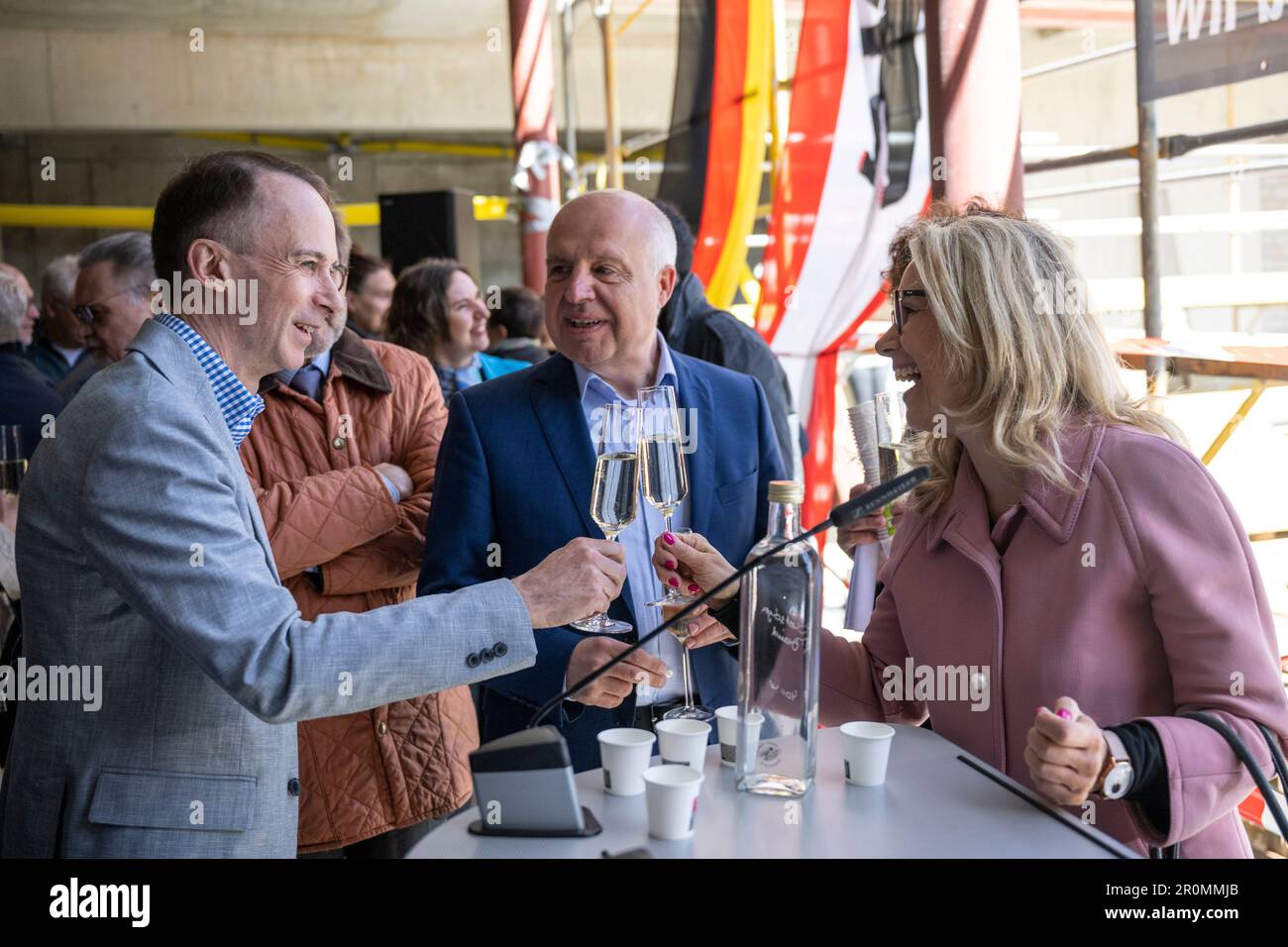 Berlin, Germany. 09th May, 2023. Sarah Wedl-Wilson (r), State Secretary ...