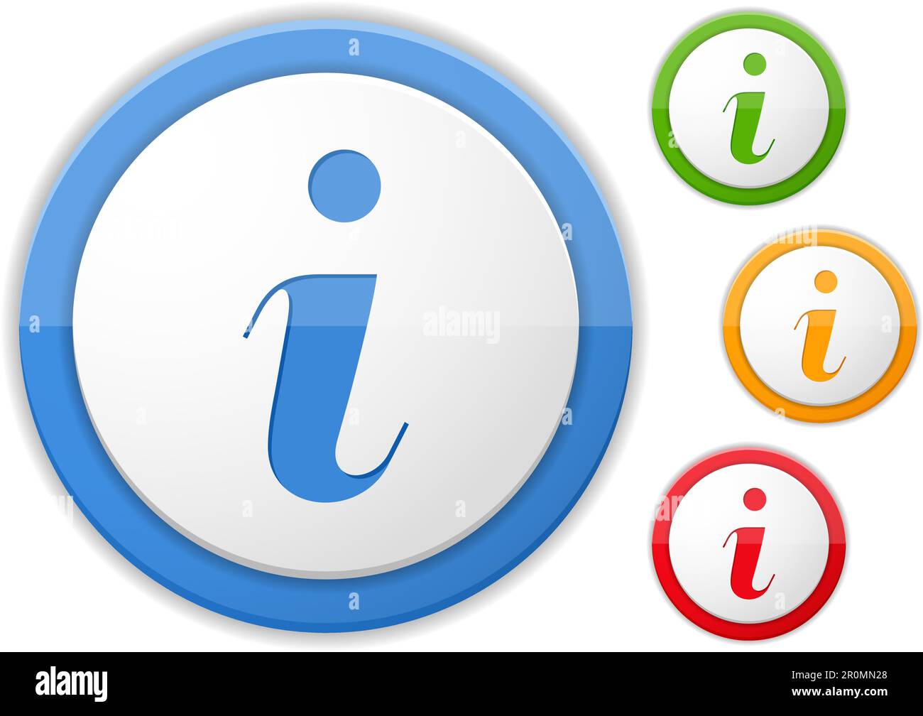 Information icon, four colors, vector eps10 illustration Stock Vector ...