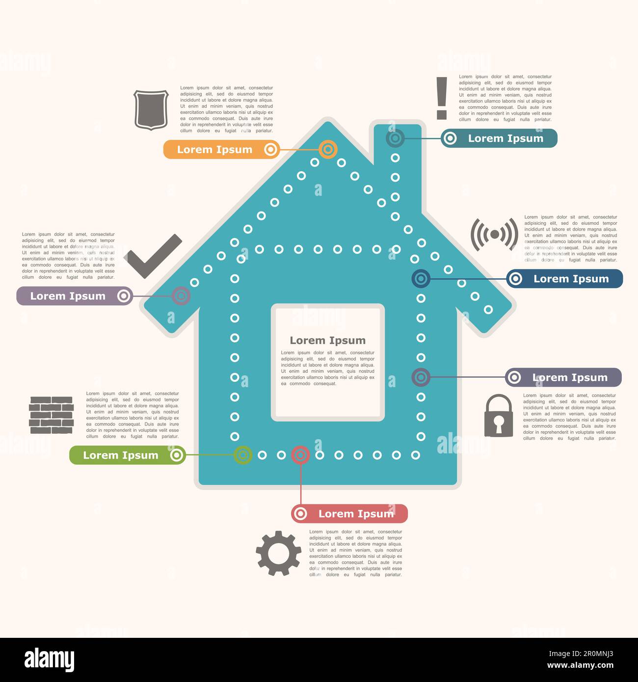 House infographics design template, vector eps10 illustration Stock ...