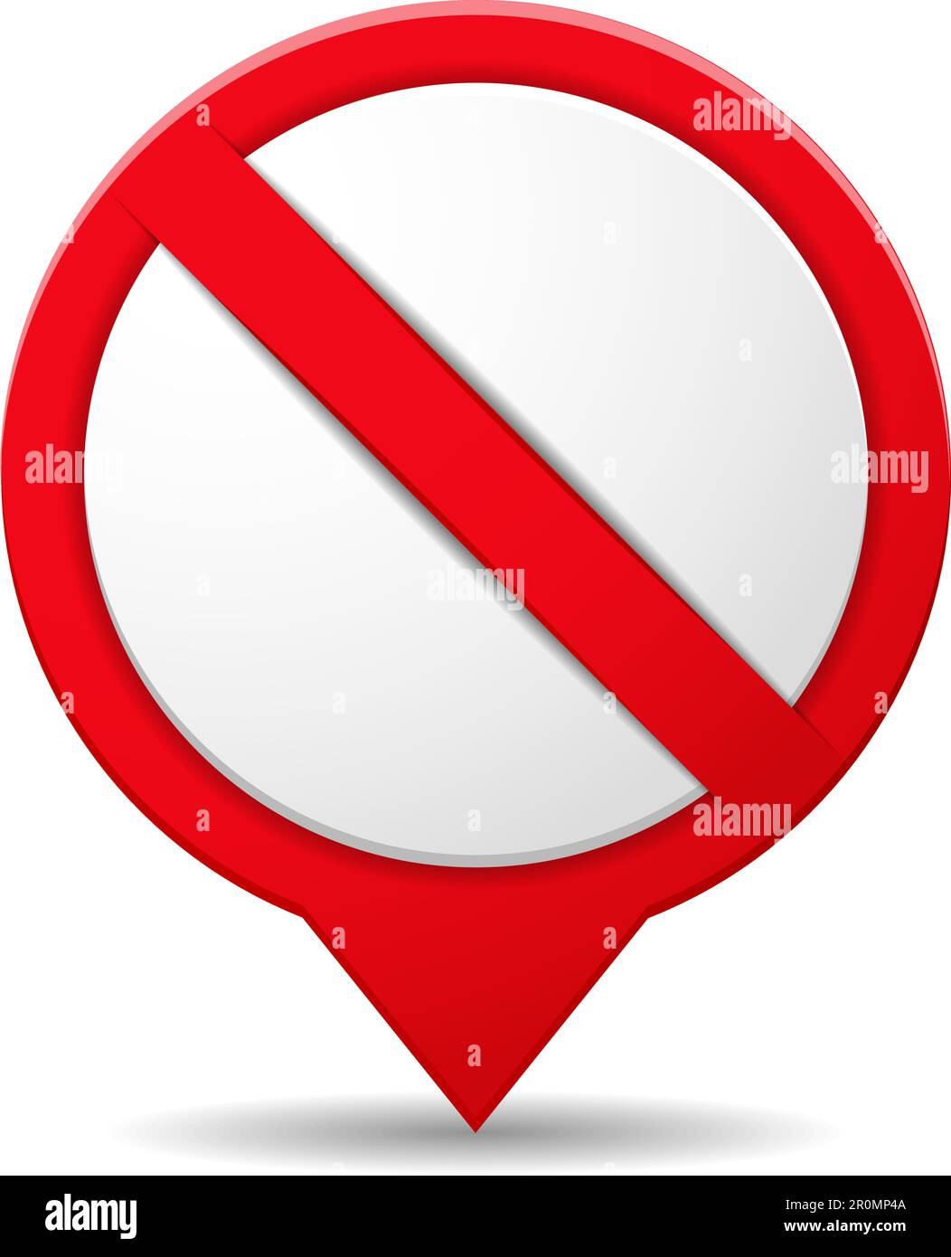 Blank prohibited sign, vector eps10 illustration Stock Vector Image ...