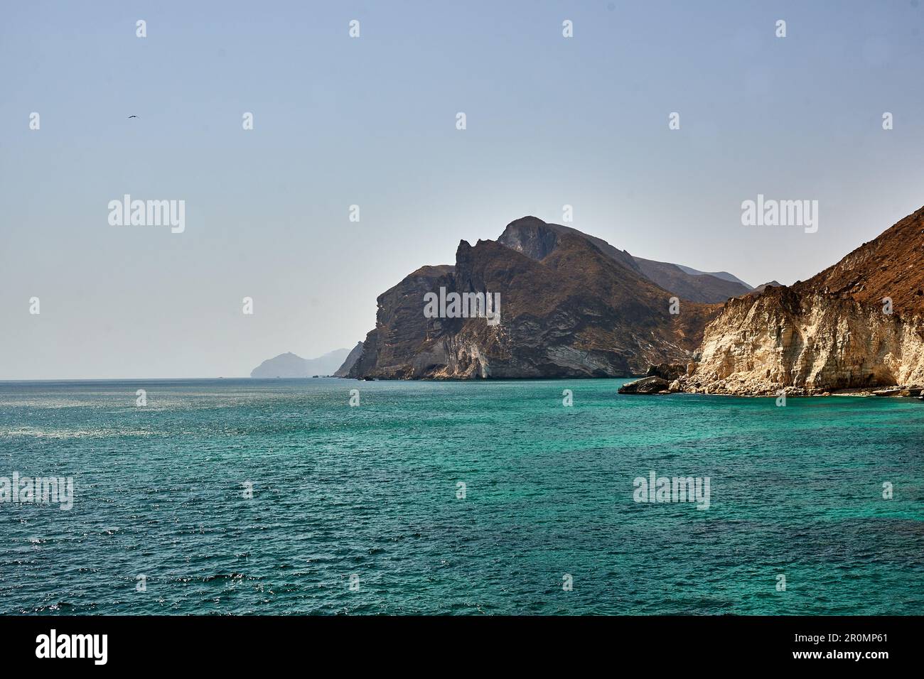 Mountains over the Arabian sea Stock Photo - Alamy