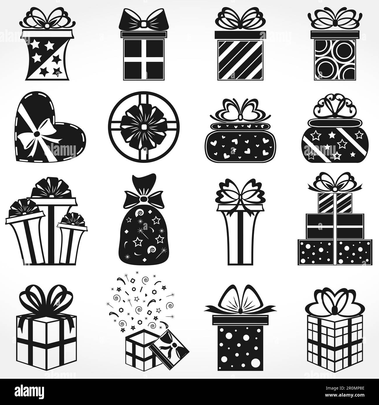 Gift box icons collection, vector eps10 illustration Stock Vector Image ...