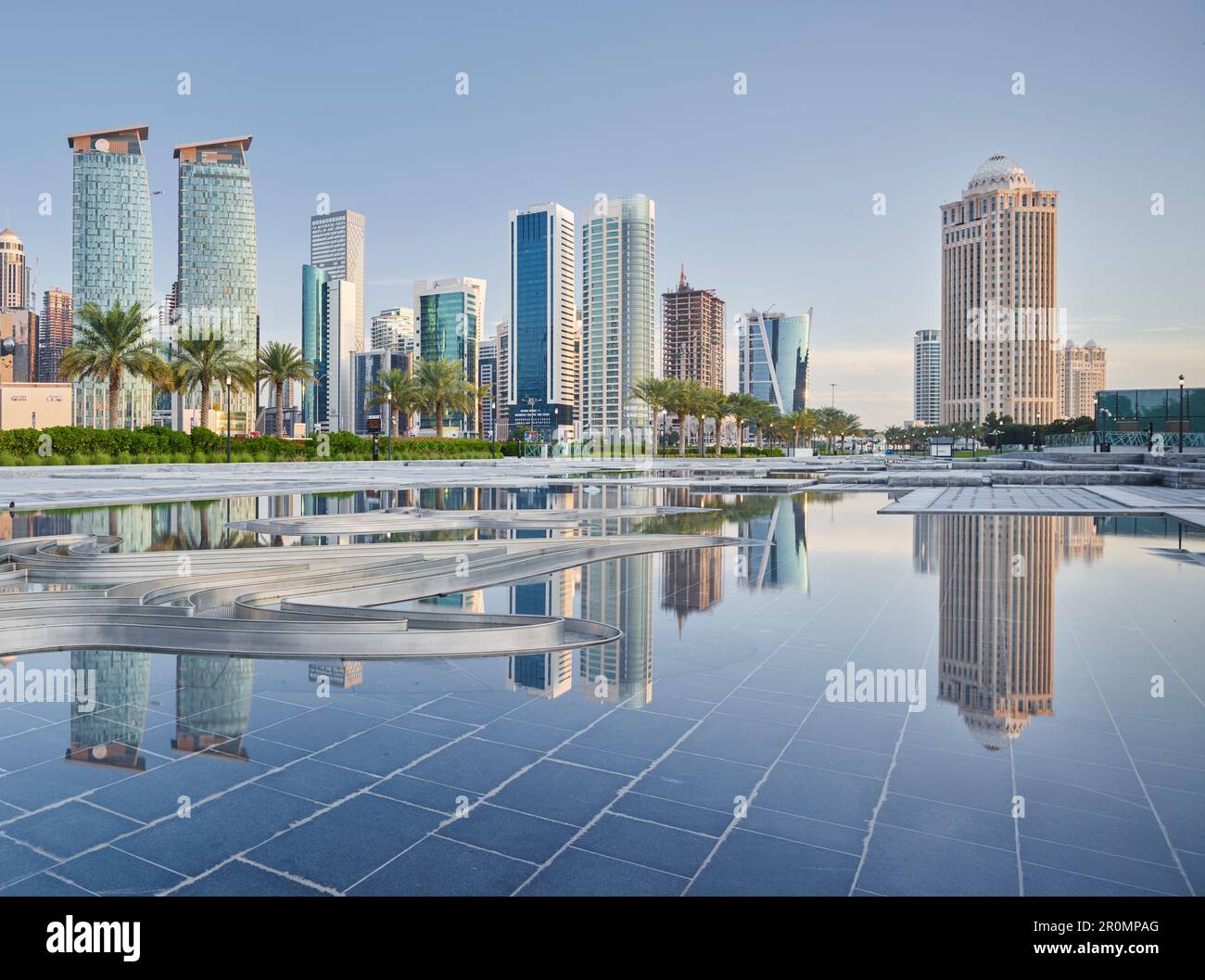 Skyscrapers, West Bay, Diplomatic Area, Doha, Qatar Stock Photo - Alamy