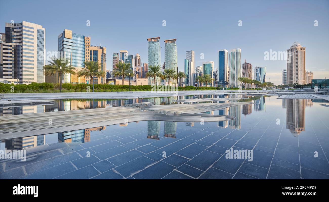 Skyscrapers, West Bay, Diplomatic Area, Doha, Qatar Stock Photo - Alamy