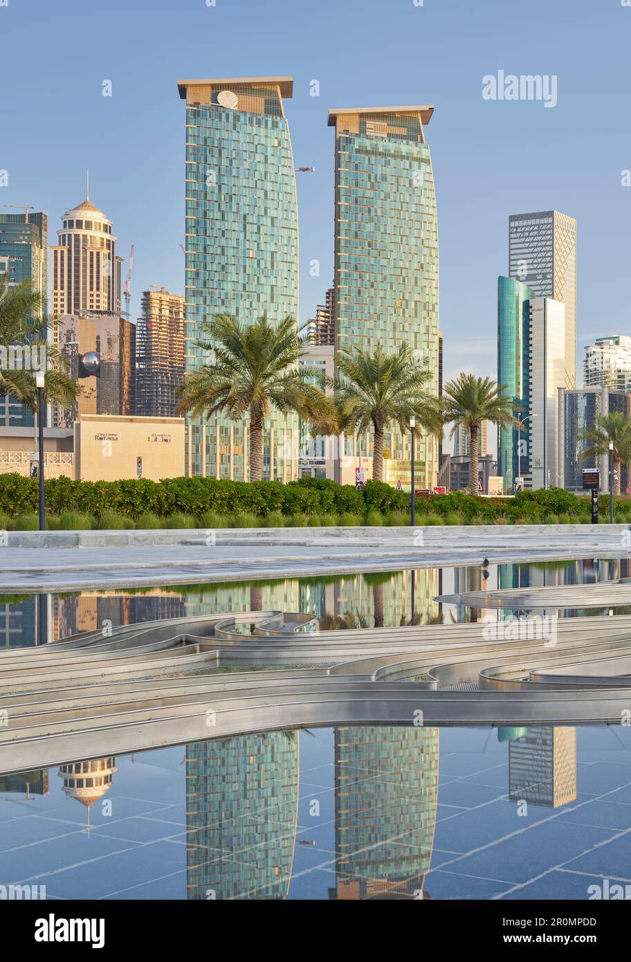 Skyscrapers, West Bay, Diplomatic Area, Doha, Qatar Stock Photo - Alamy