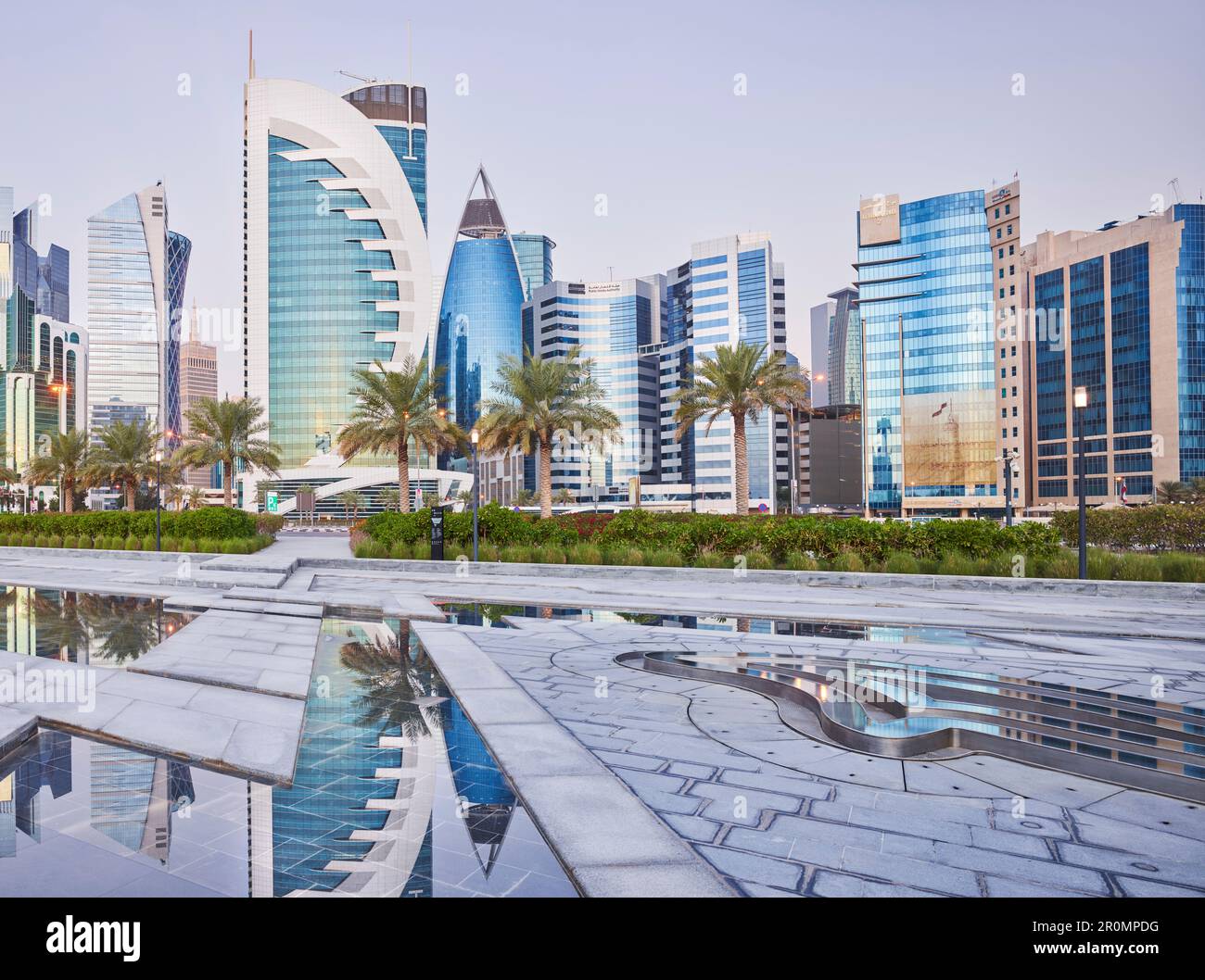 Skyscrapers, West Bay, Diplomatic Area, Doha, Qatar Stock Photo - Alamy