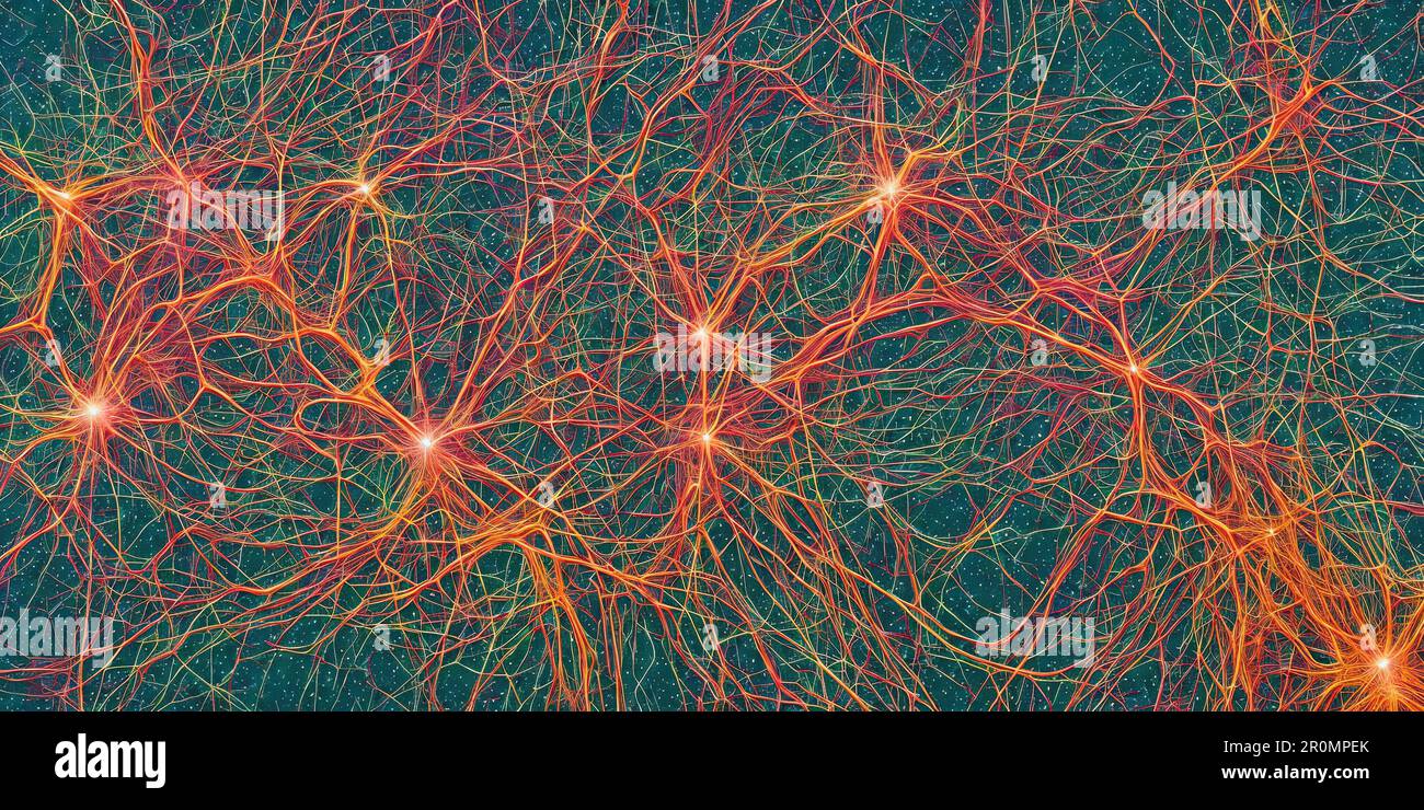 An illustration of an arrangement of tangled electrical wires of orange ...