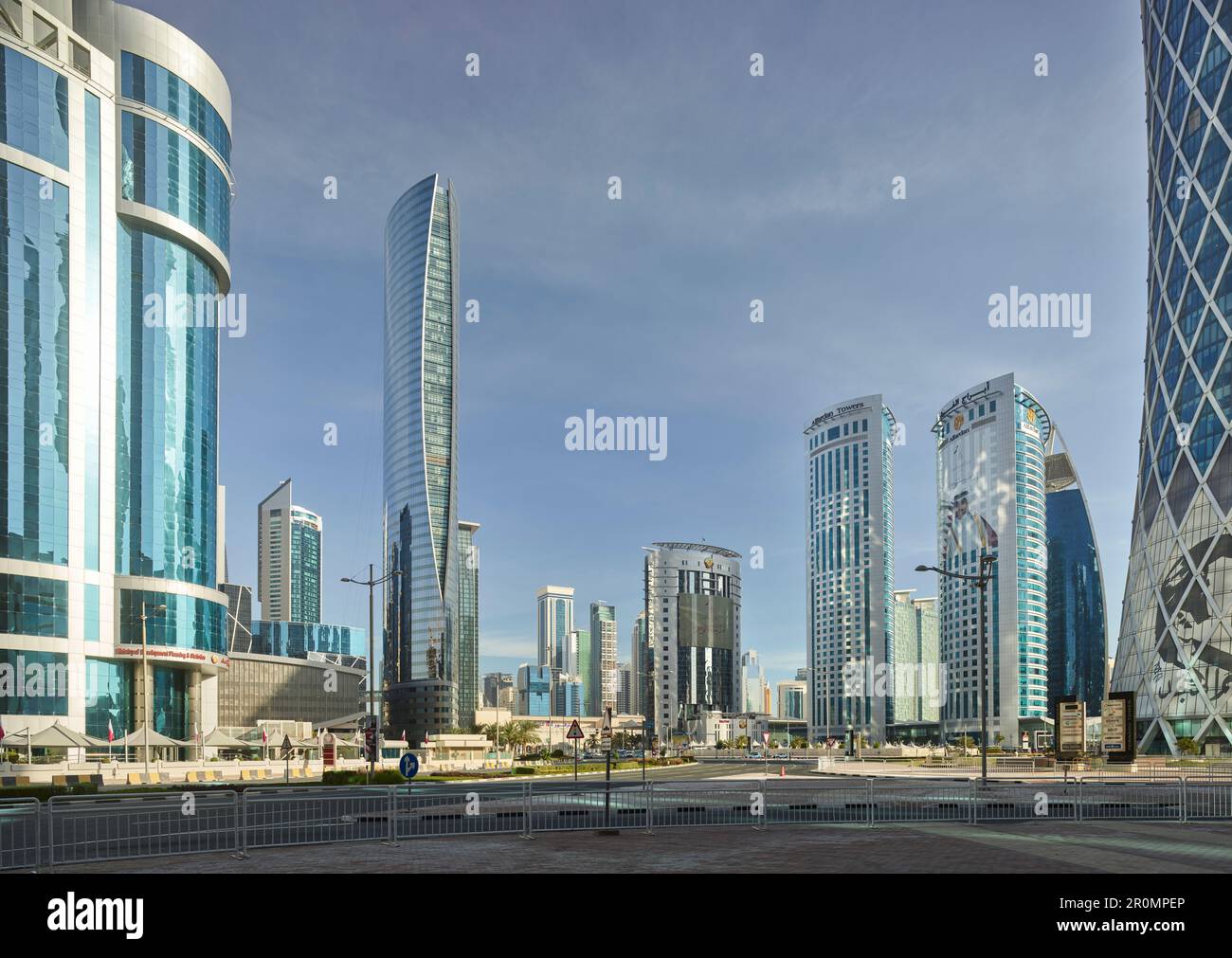 Skyscrapers, West Bay, Diplomatic Area, Doha, Qatar Stock Photo - Alamy