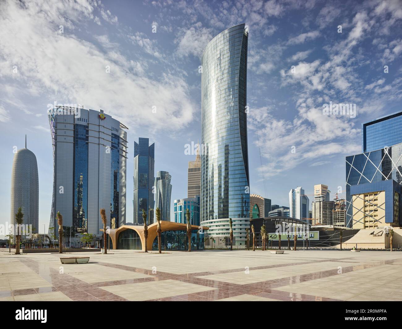 Skyscrapers, West Bay, Diplomatic Area, Doha, Qatar Stock Photo - Alamy
