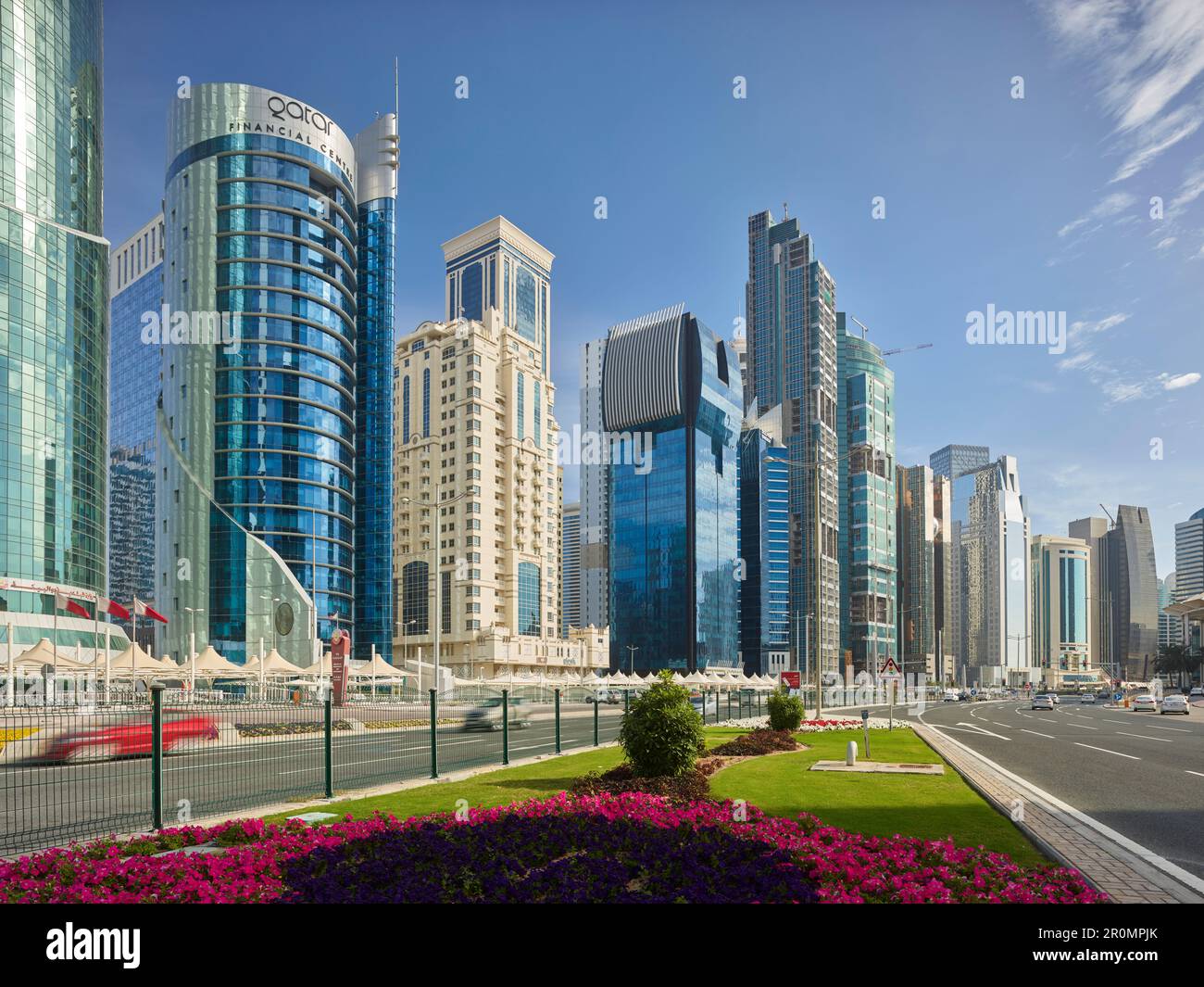 Skyscrapers, Conference Center, West Bay, Diplomatic Area, Doha, Qatar ...