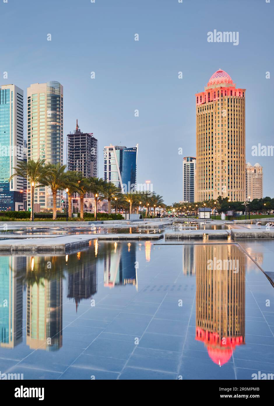 Skyscrapers, West Bay, Diplomatic Area, Doha, Qatar Stock Photo - Alamy