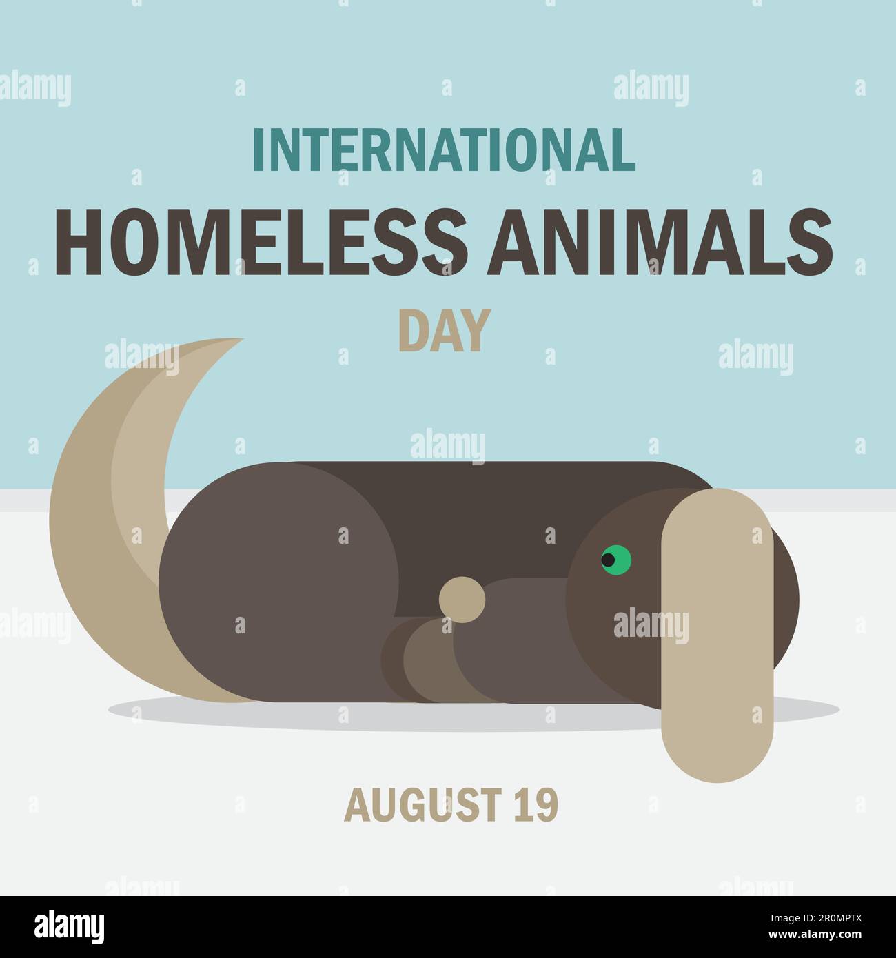 International Homeless Animals Day Celebration Banner. Vector Stock ...
