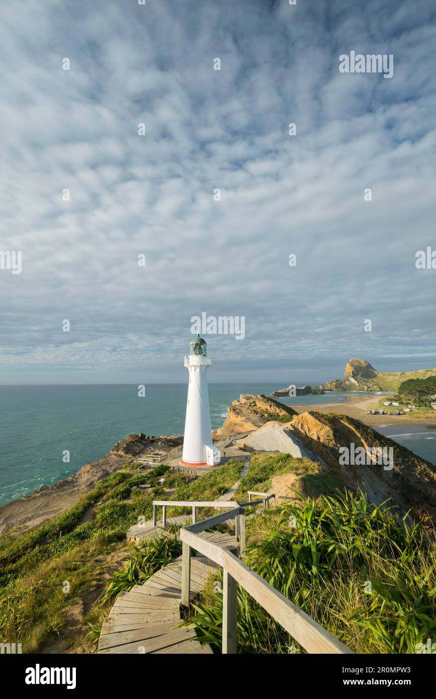 Castle Point Lighthouse, Wellington, North Island, New Zealand, Oceania ...