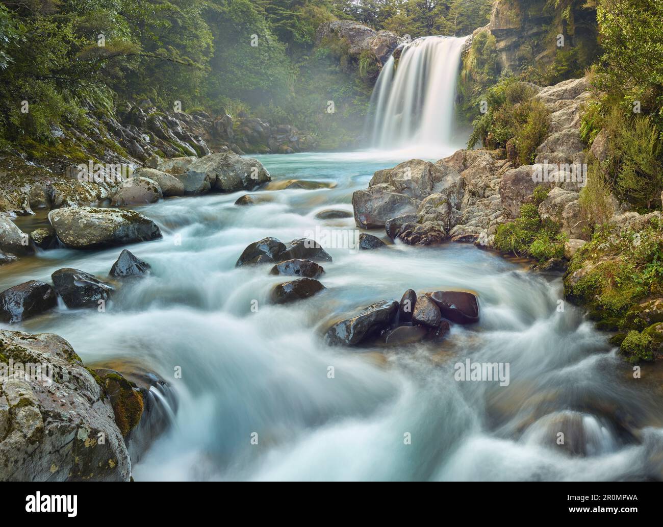 Tawhai Falls, Tongariro National Park, Manawatu-Manganui, North Island ...