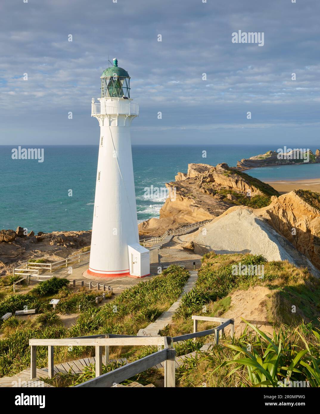 Castle Point Lighthouse, Wellington, North Island, New Zealand, Oceania ...