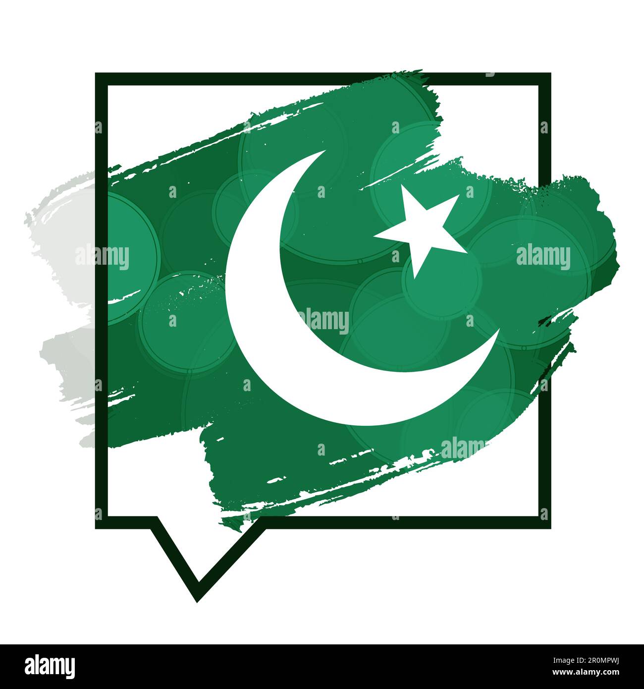 Pakistan Independence Day Celebration Banner With Flag. Vector Stock ...