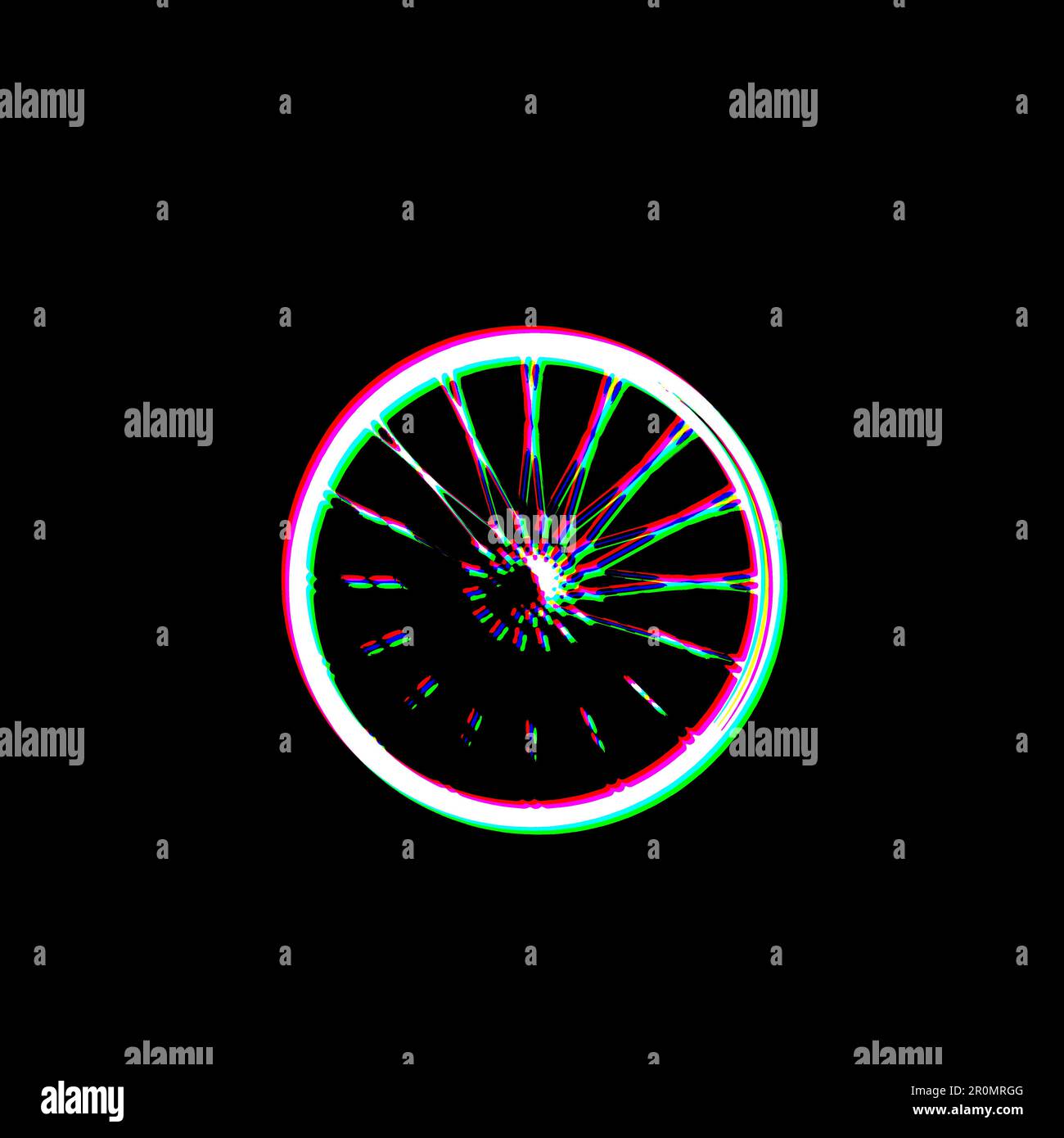 White Black Bicycle Wheel Grudge Scratched Dirty Style Punk Print ...