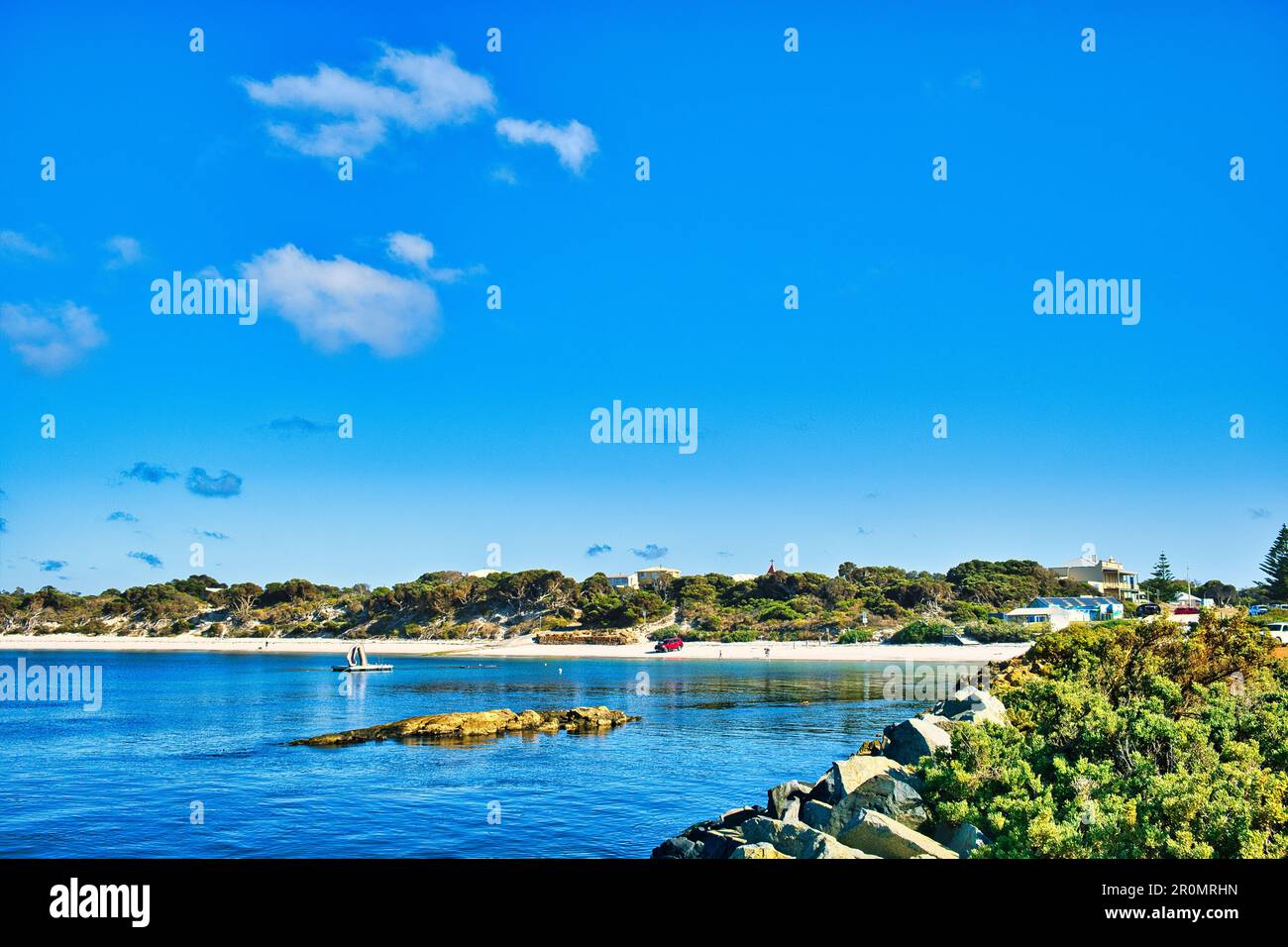 The beach at Hopetoun, a small, remote town on the south coast of ...