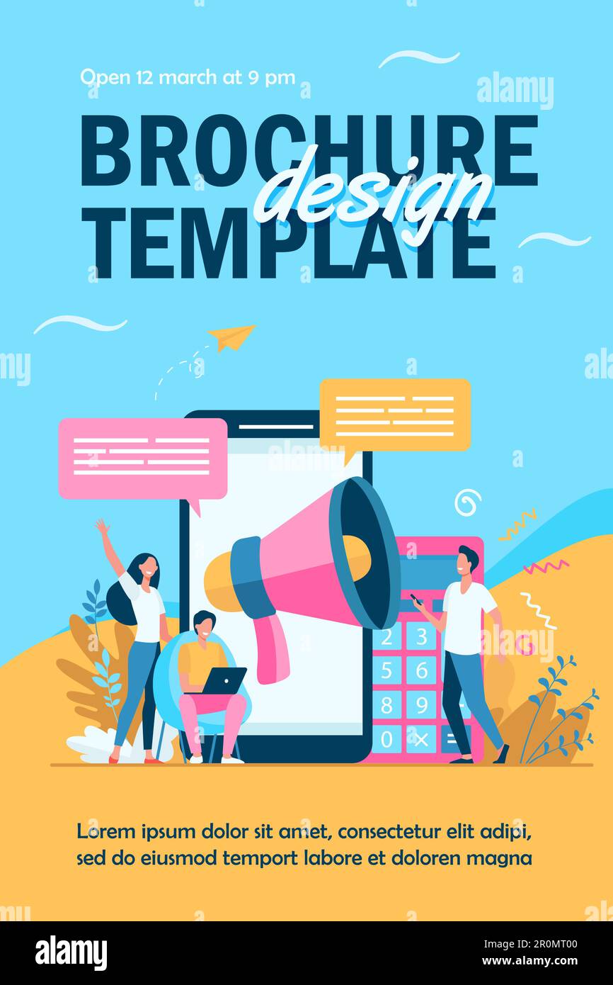 Social media influencer announcing hi-res stock photography and images ...