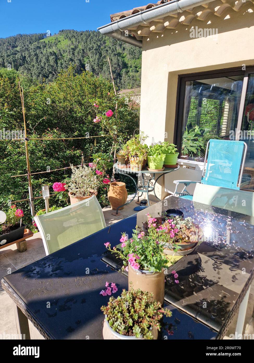 Garden, Bessèges, Gard, France Stock Photo - Alamy