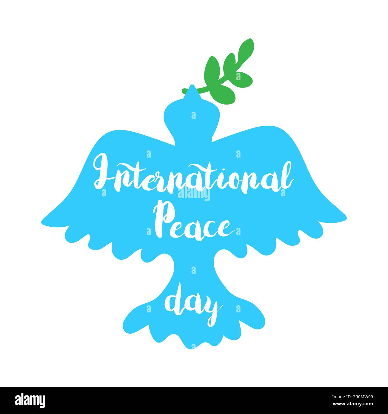 International Peace Day Banner With Dove. Vector Stock Vector Image ...