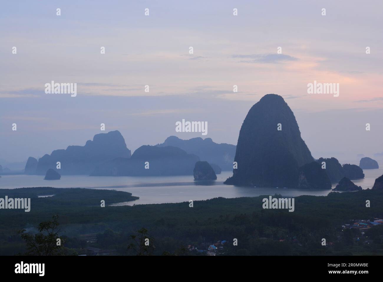 Beautiful view of Phang Nga Bay from Samed Nang Chee A new viewpoint in ...