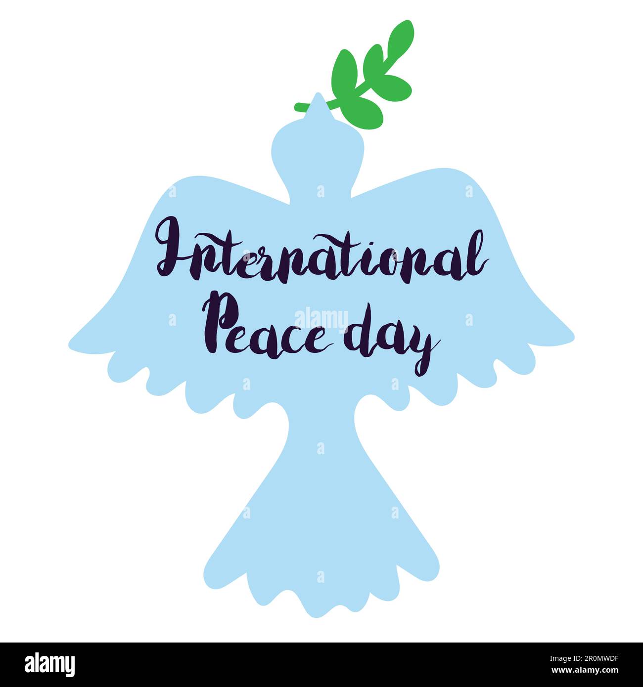 International Peace Day Banner With Dove. Vector Stock Vector Image ...