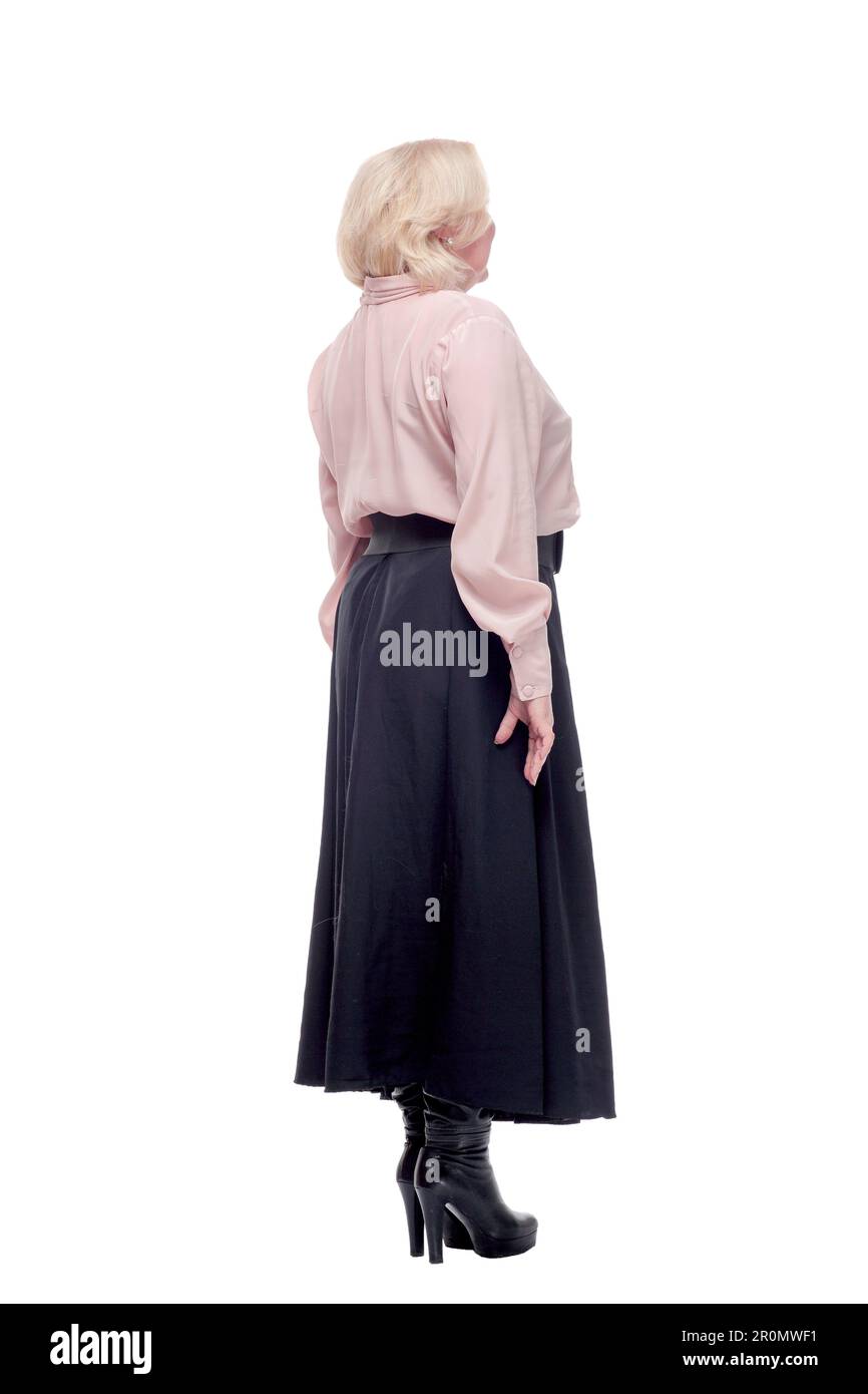 Slim woman backside view isolated hi-res stock photography and images ...
