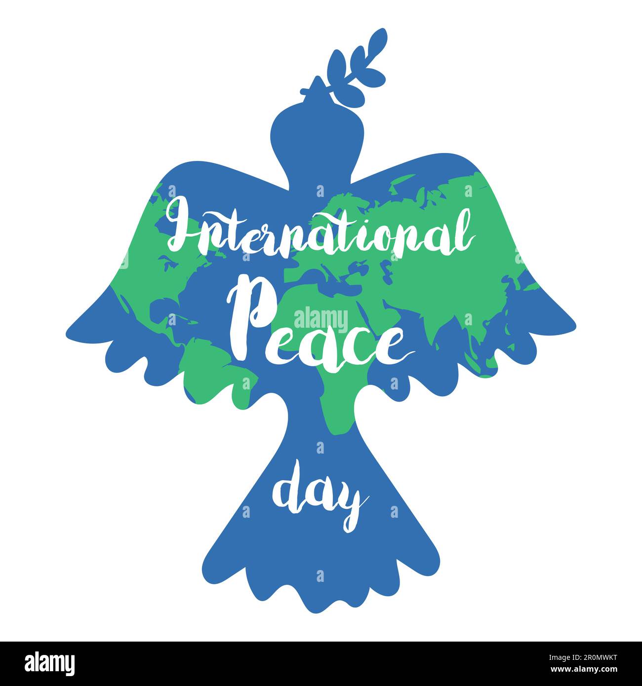 International Peace Day Banner With Dove. Vector Stock Vector Image ...