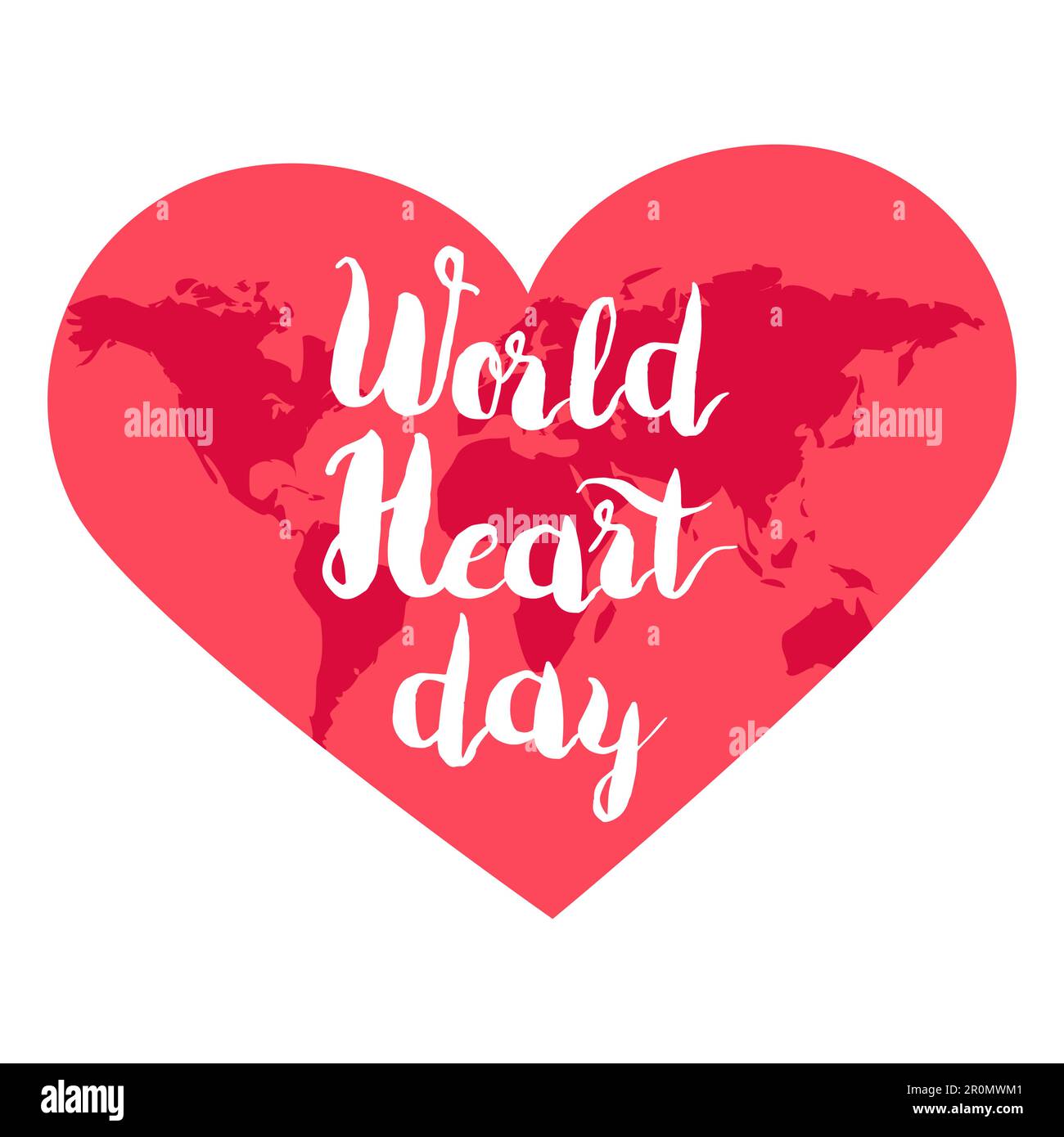 World Heart Day Celebration Stylish Banner. Vector Stock Vector Image ...