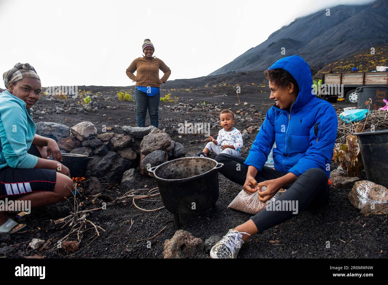 Cape Verde, Island Fogo, NationalPark Fogo, Village Cha,landscape ...