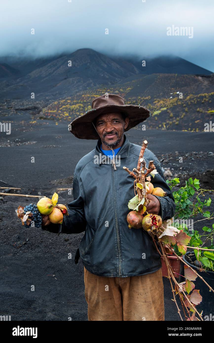 Cape Verde, Island Fogo, NationalPark Fogo, Village Cha,landscape ...