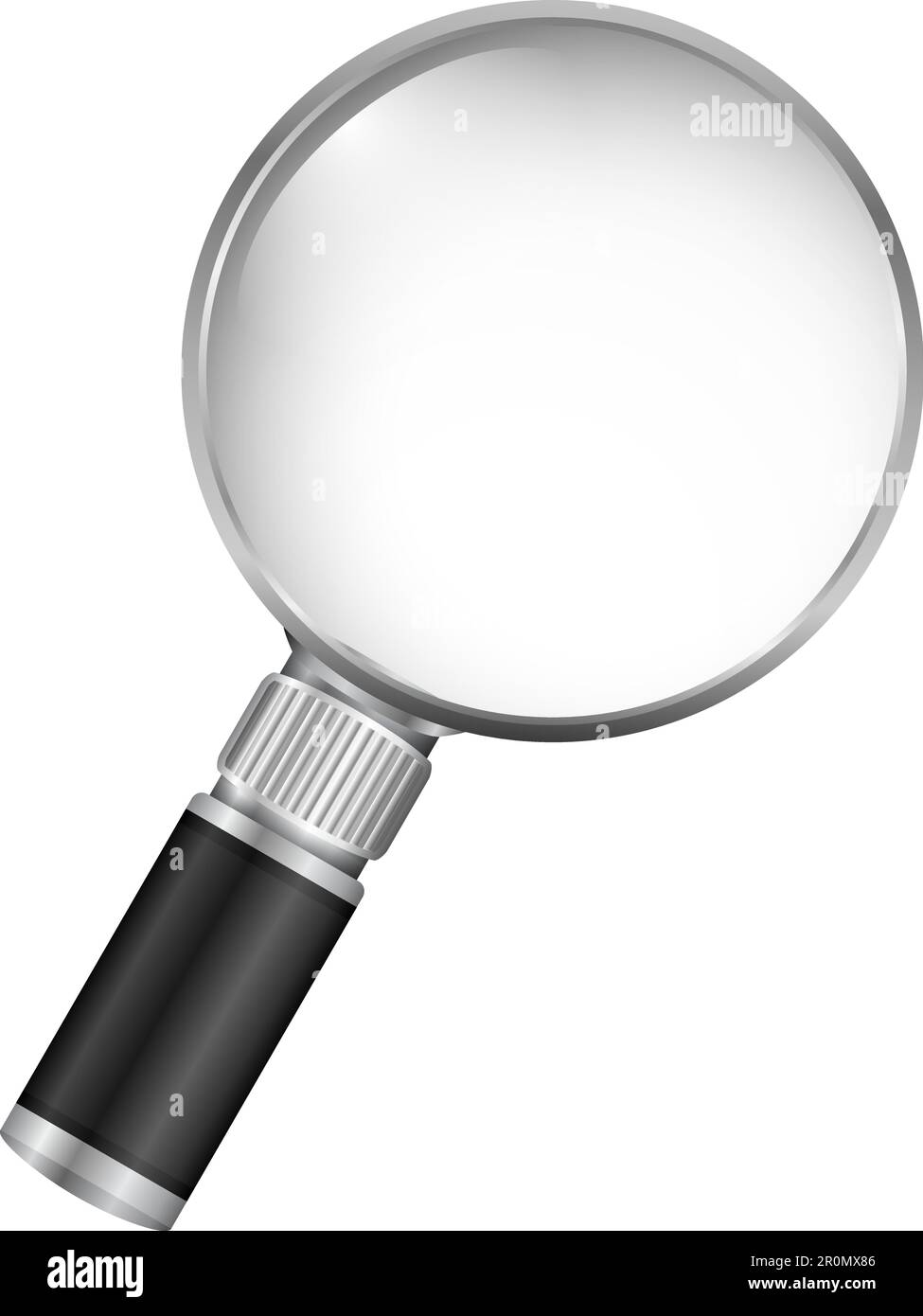 Magnifying glass on white background, vector eps10 illustration Stock ...