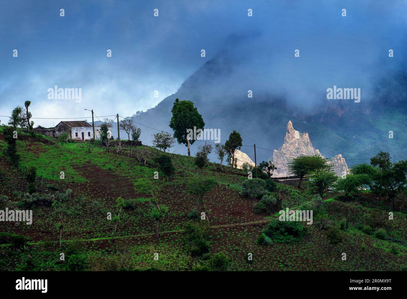 Cape Verde, Island Santiago, landscapes, rain season Stock Photo - Alamy