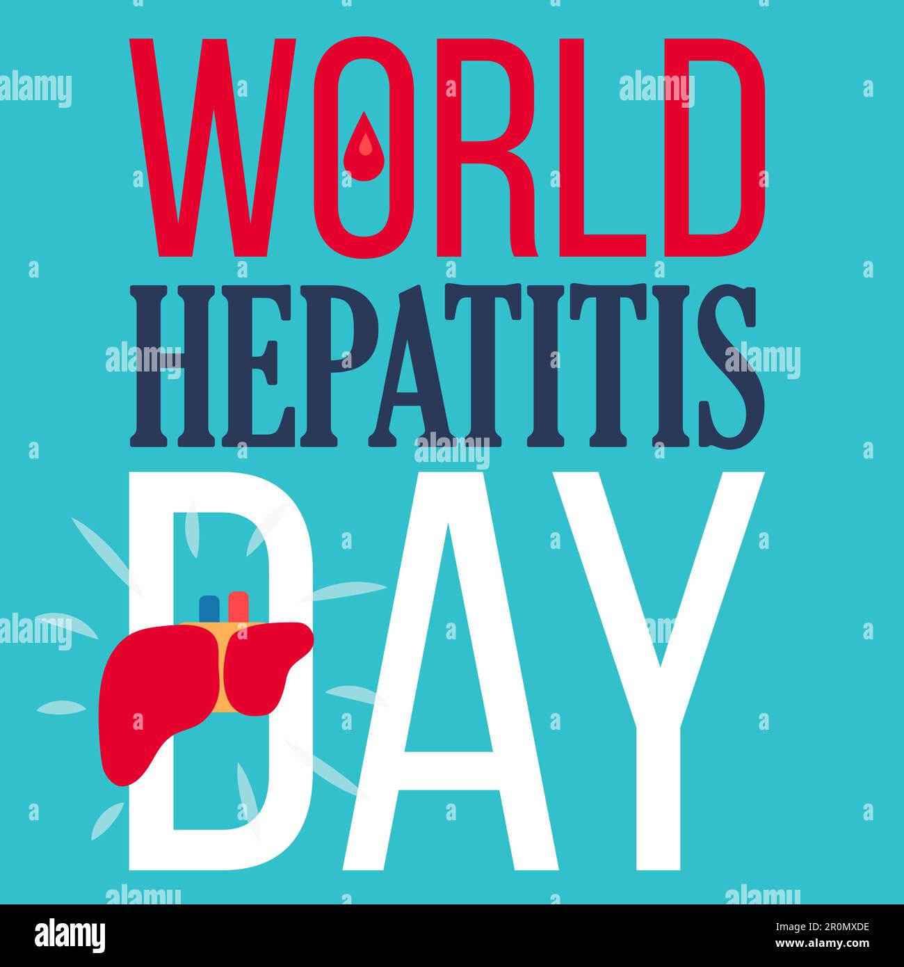 World Hepatitis Day Banner For 28th Of July. Vector Stock Vector Image ...