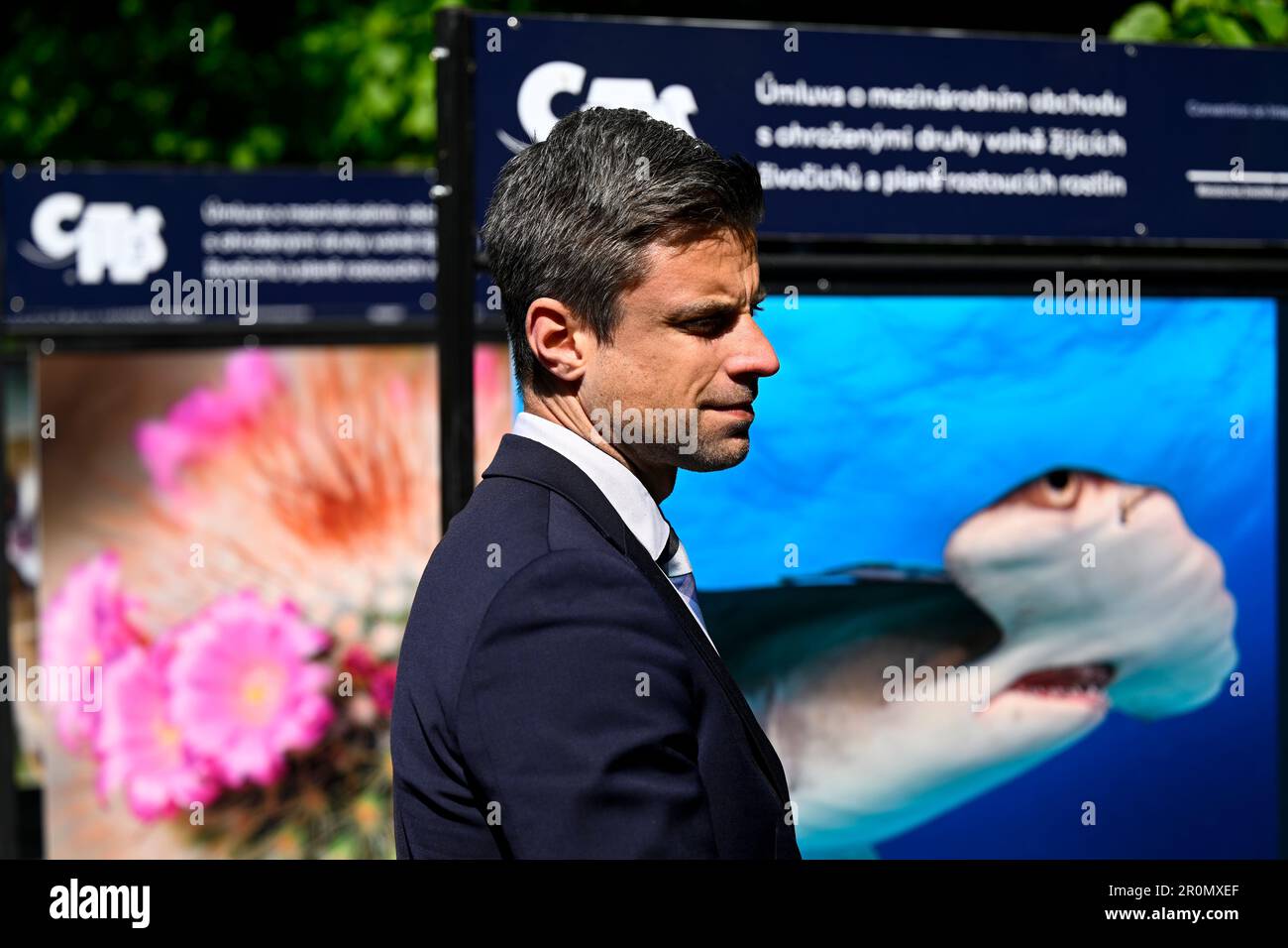Prague, Czech Republic. 09th May, 2023. Opening of outdoor exhibition ...
