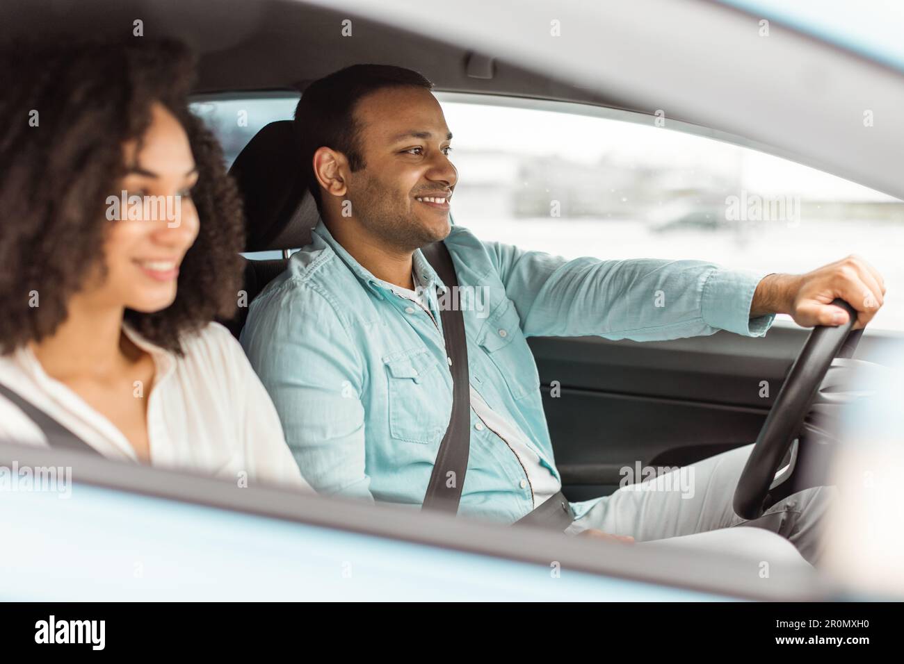 Young woman in seat belts hi-res stock photography and images - Alamy